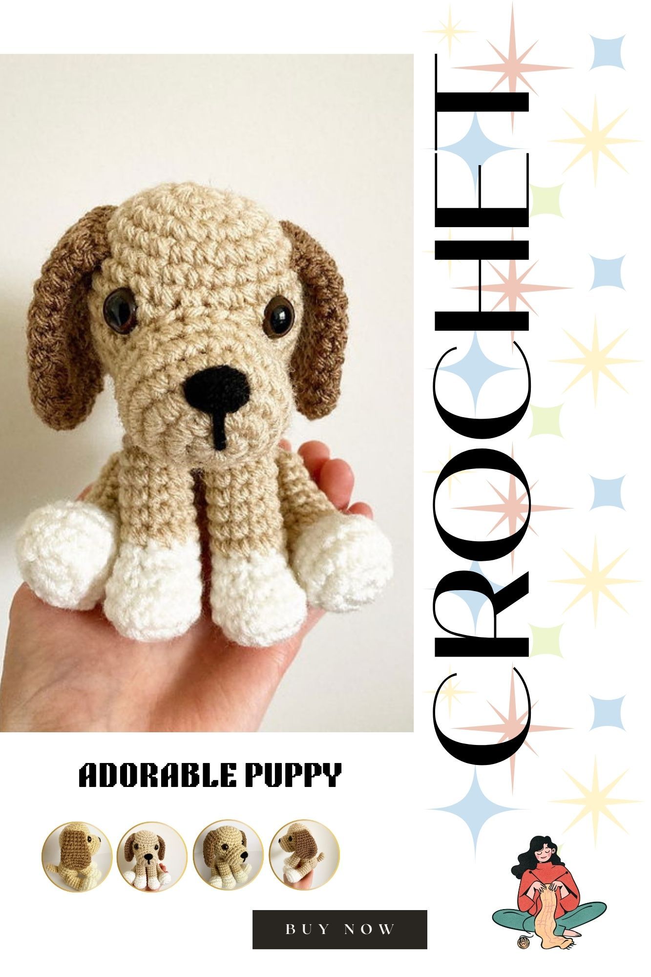 Easy Crochet Dog Pattern – Adorable 5.5-Inch Puppy | Inspire Uplift