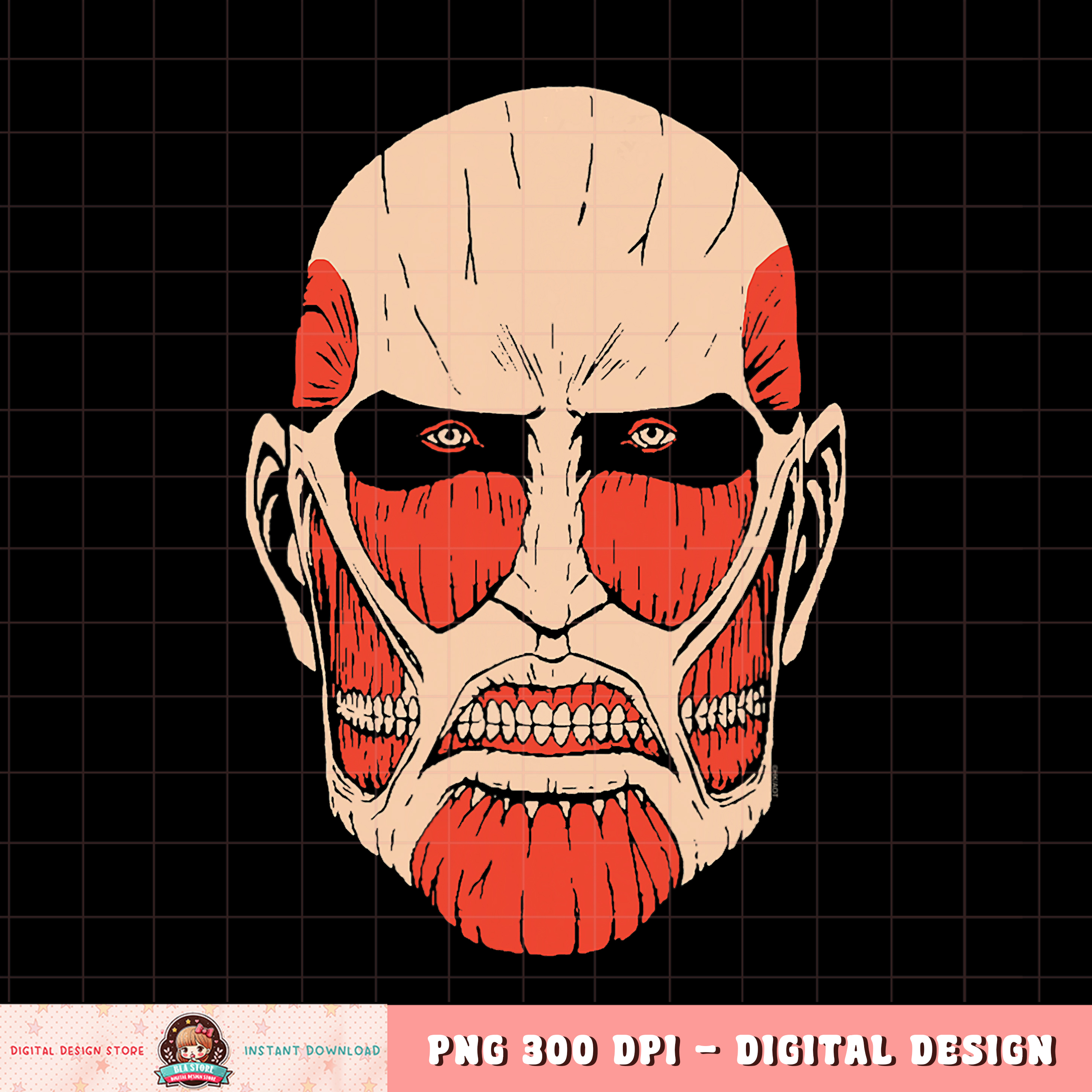Attack On Titan Colossal Titan Face Png Download Copy Inspire Uplift