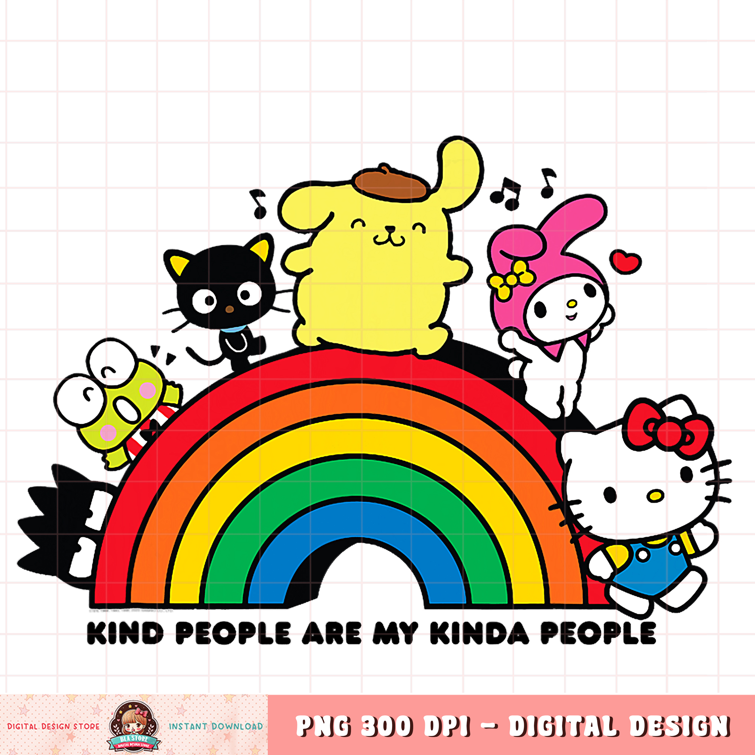Hello Kitty and Friends Kind People PNG Download copy | Inspire Uplift