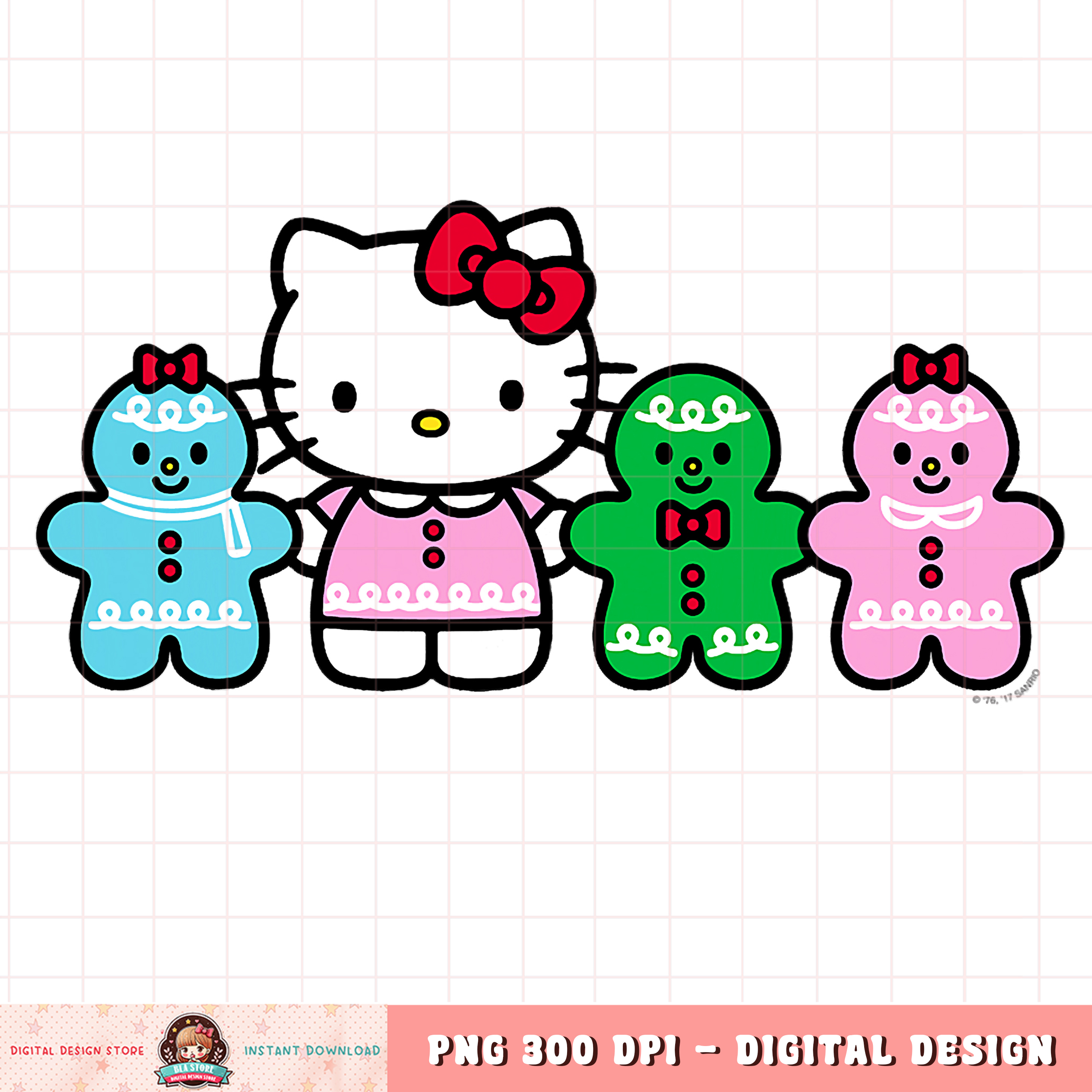 Hello Kitty Gingerbread Friends Holiday Tee Shirt | Inspire Uplift