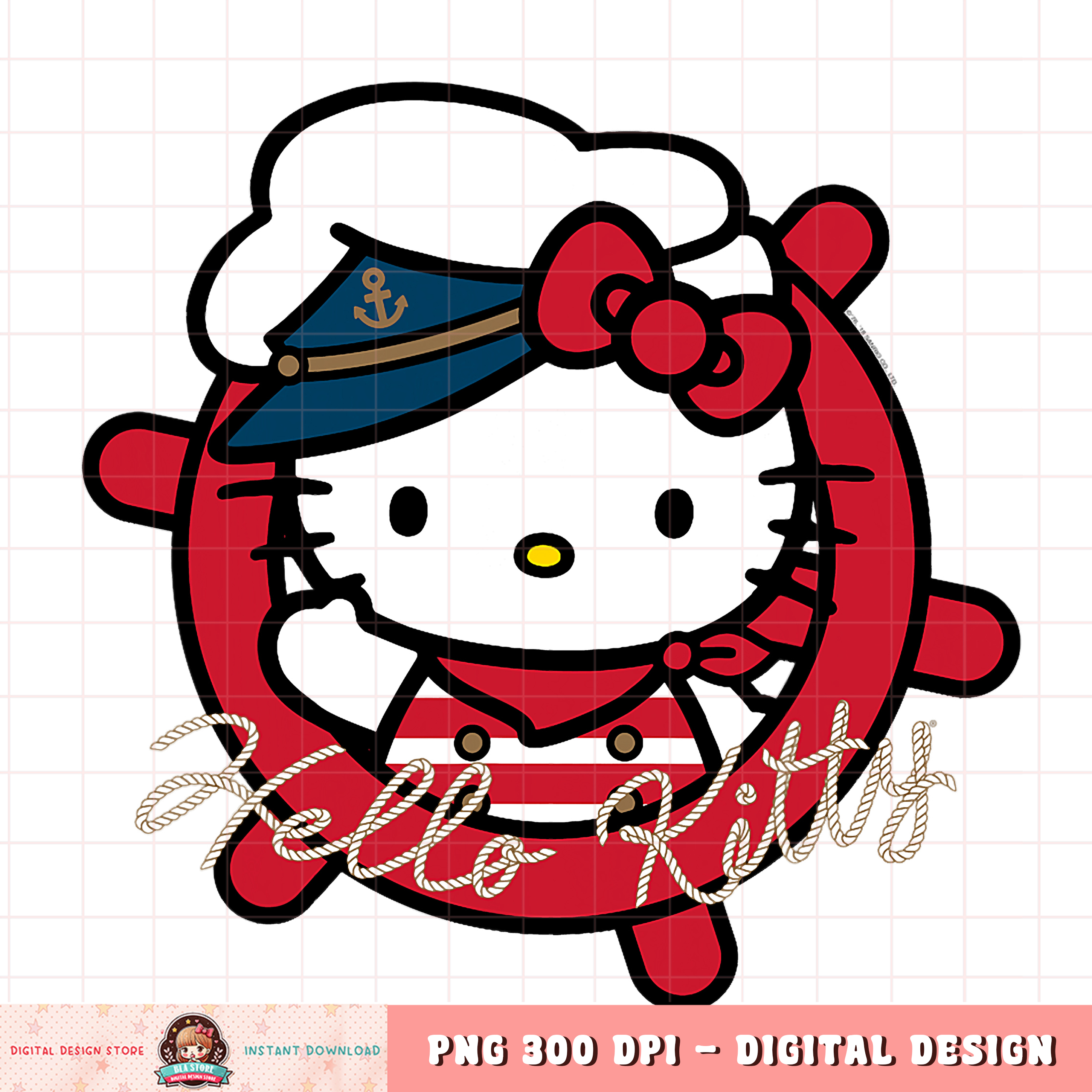 Hello Kitty Nautical Sailor Tee Shirt | Inspire Uplift