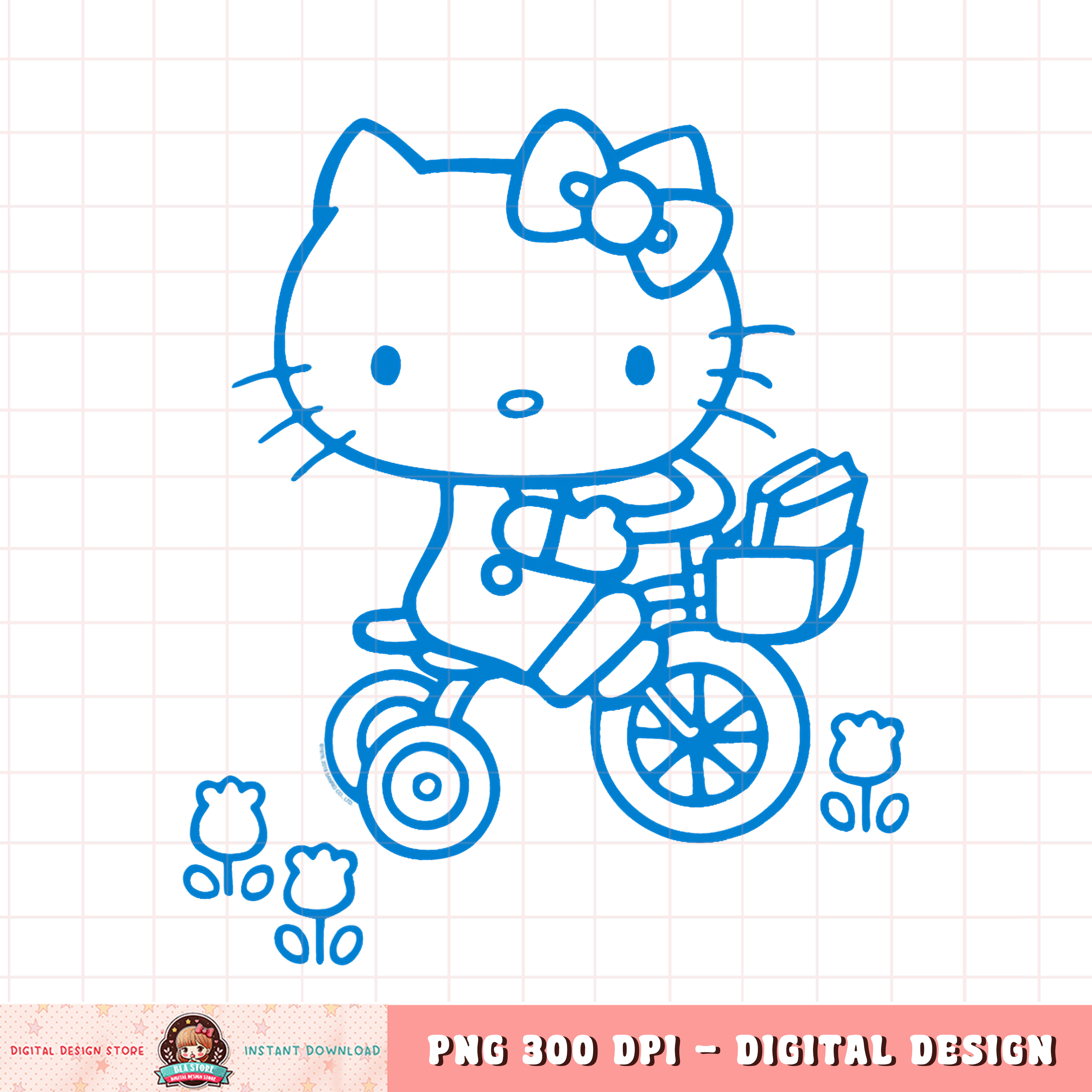 Hello Kitty Retro Bike Ride Tee Shirt | Inspire Uplift