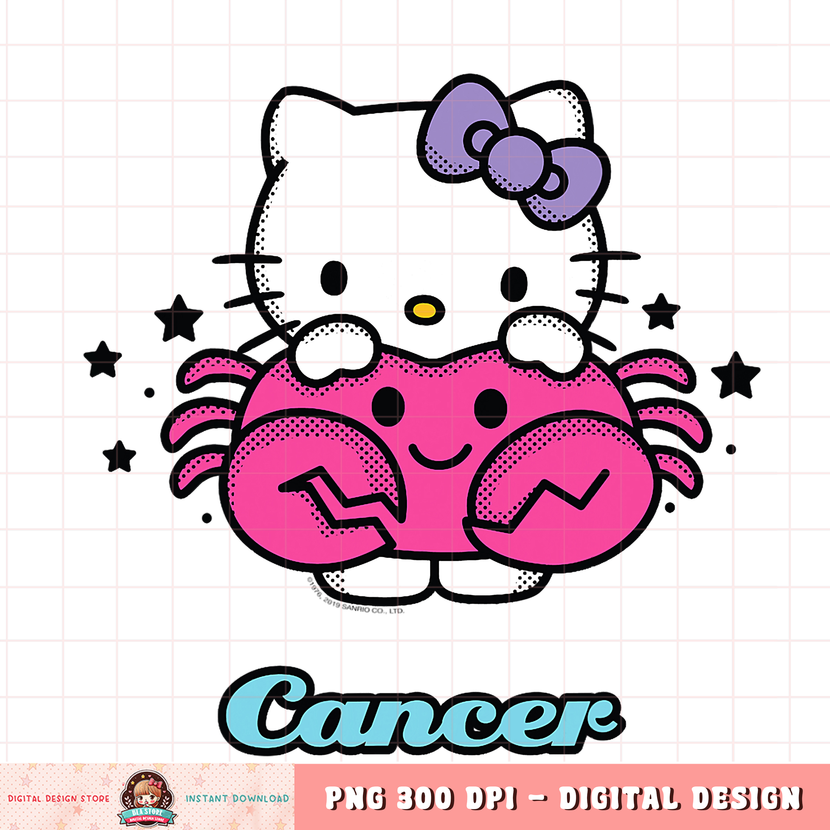 Hello Kitty Zodiac Cancer Tee Shirt | Inspire Uplift