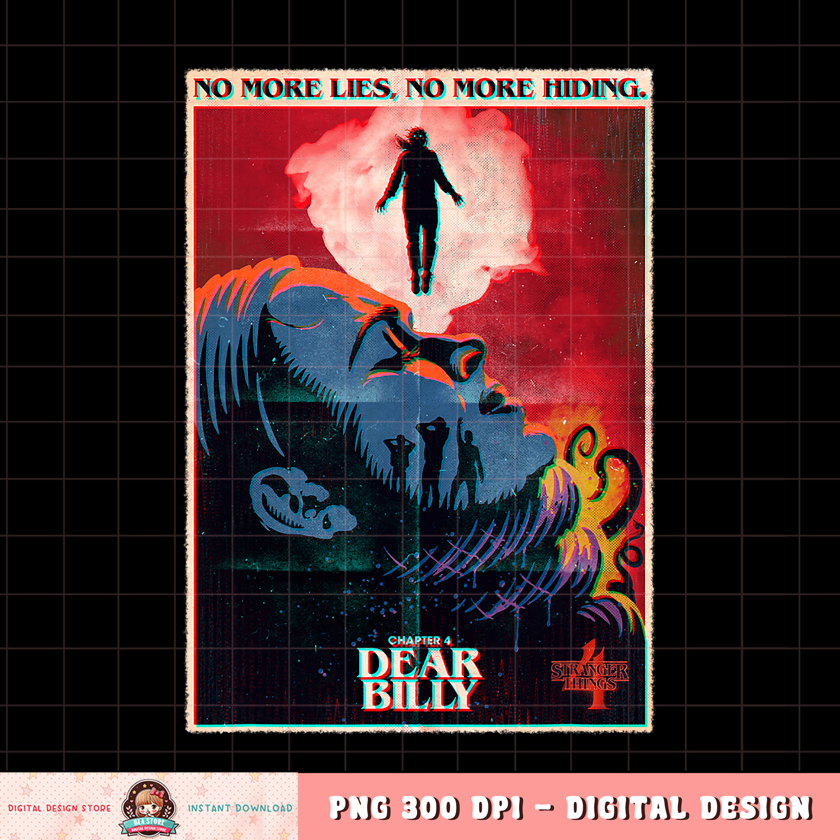 Stranger Things 4 Chapter 4 Dear Billy Max Poster png, digit | Inspire ...