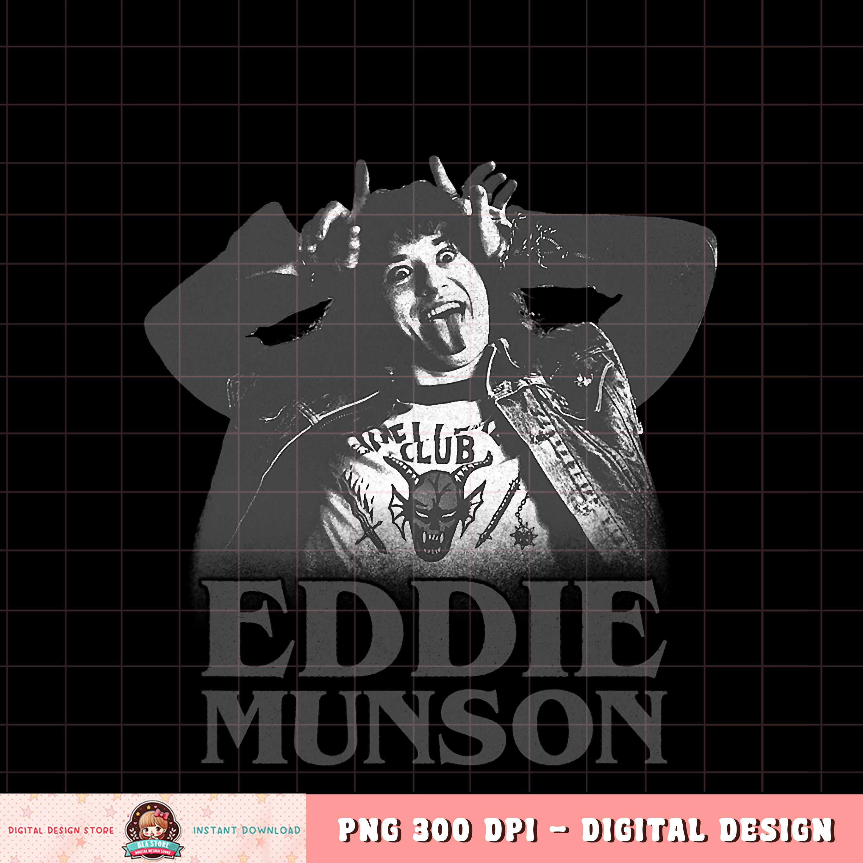 Stranger Things 4 Eddie Munson Demon Horns png, digital down | Inspire ...