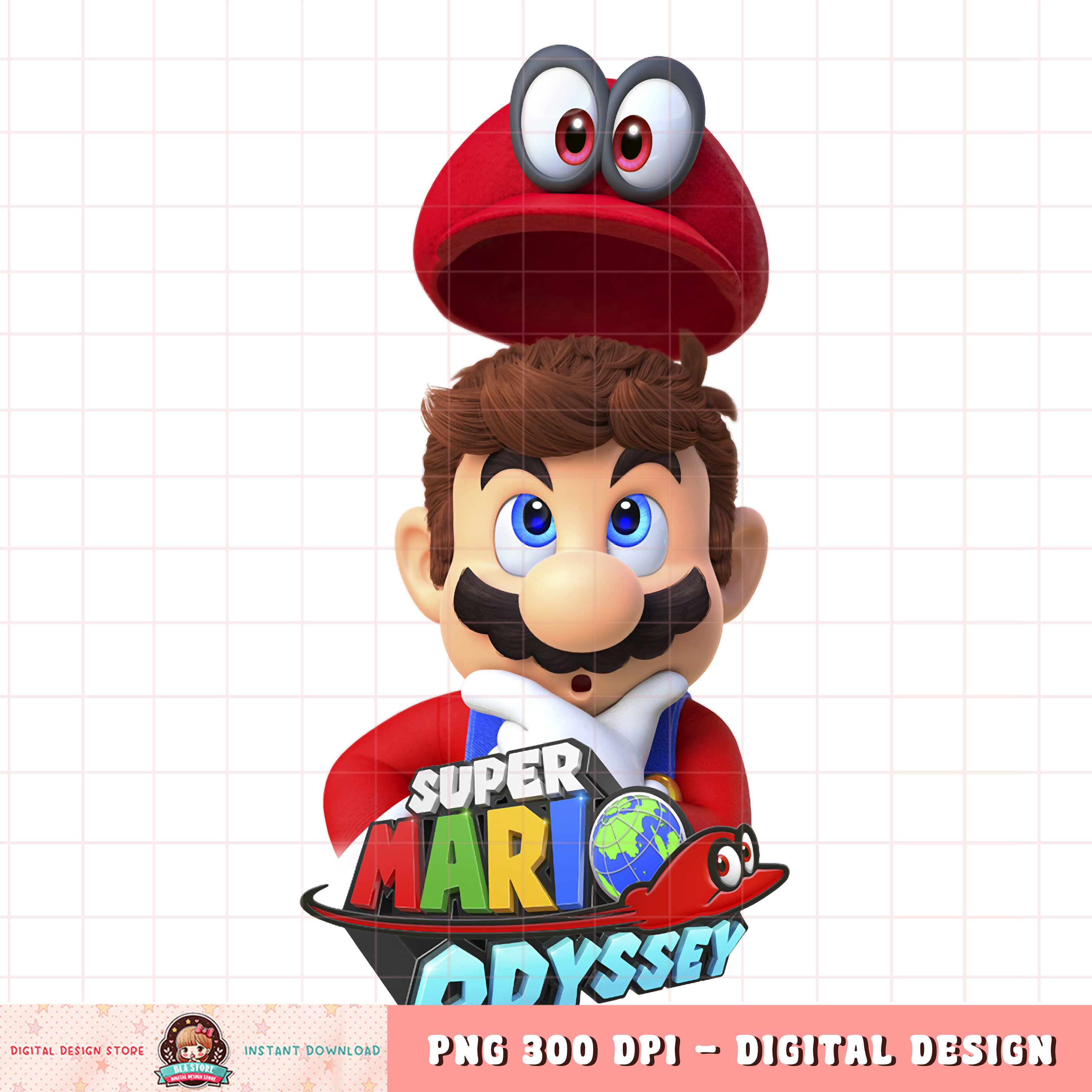 Super Mario Odyssey Game Logo Cappy Mario Sweatshirt | Inspire Uplift