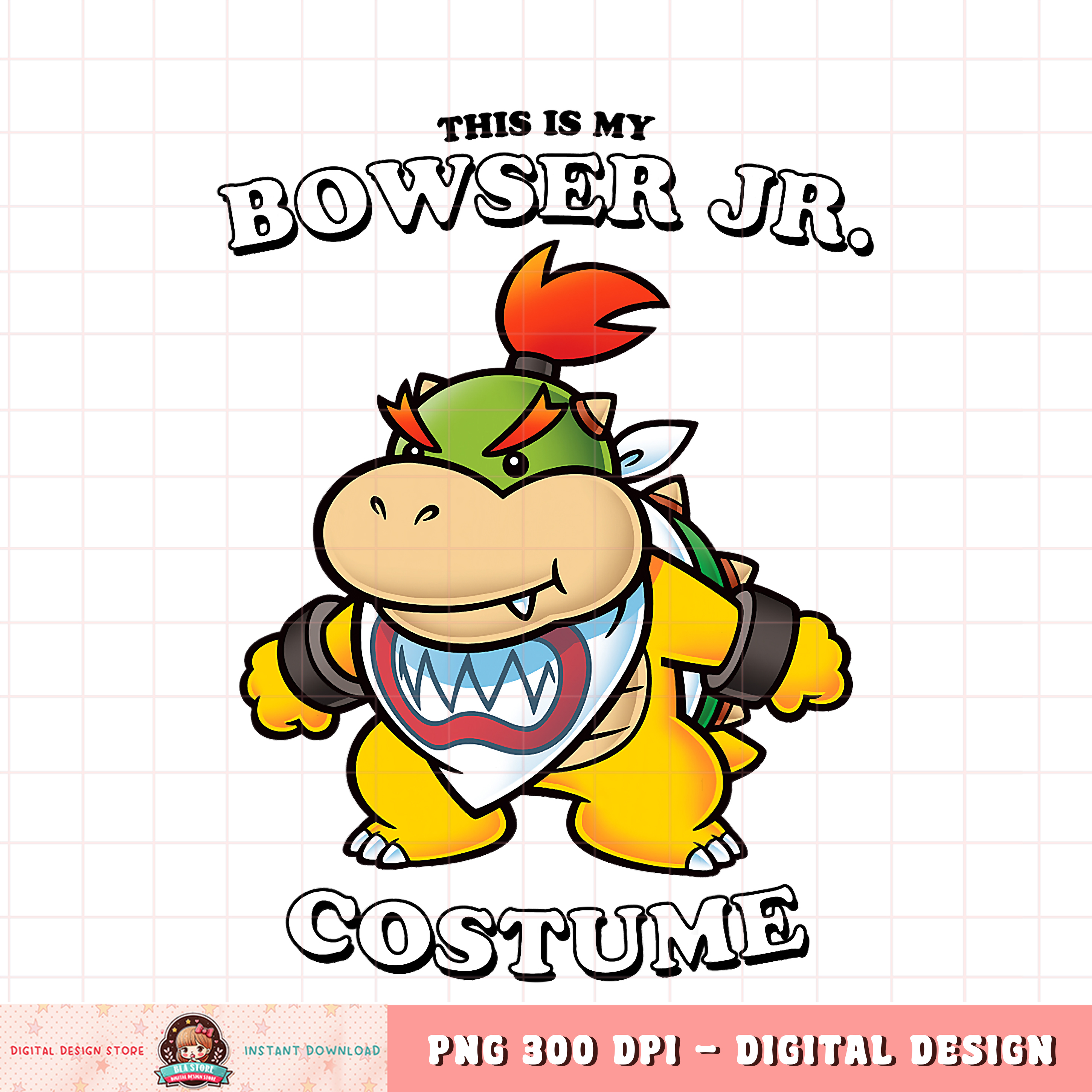 Super Mario This Is My Bowser Jr. Costume png, digital downl | Inspire ...