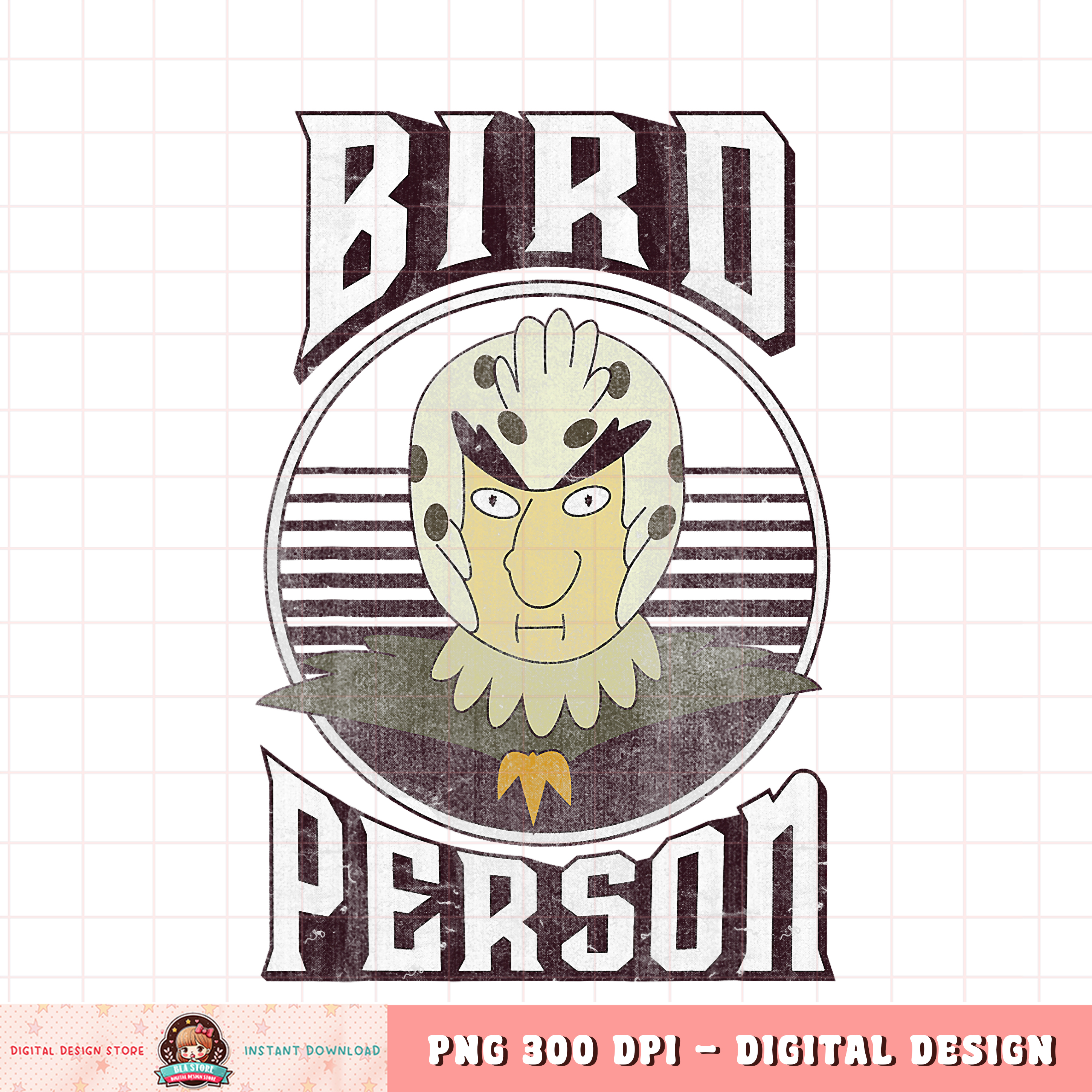 Rick And Morty Bird Person Poster Graphic T-Shirt copy | Inspire Uplift