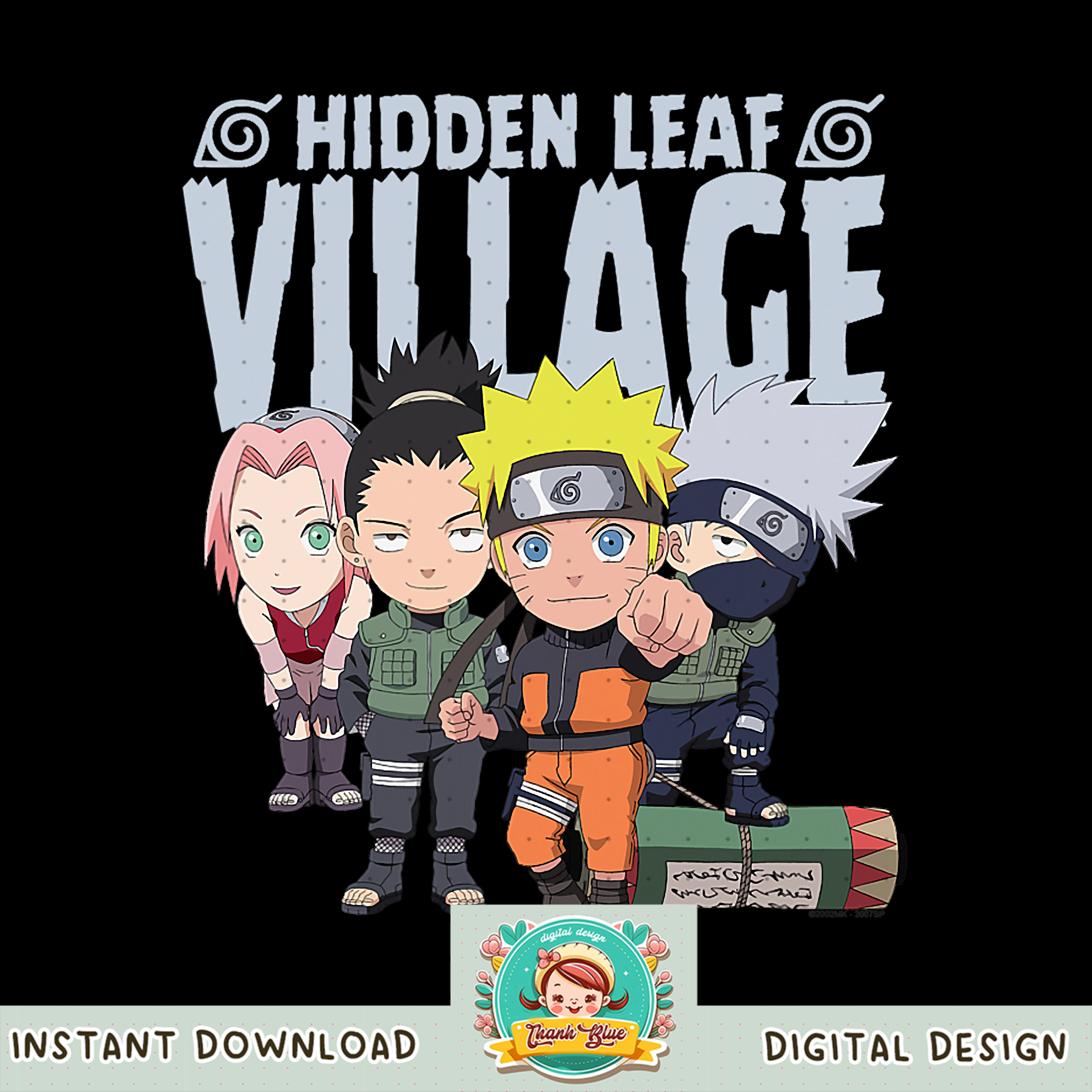Naruto Shippuden Hidden Leaf Village png, digital download, | Inspire ...