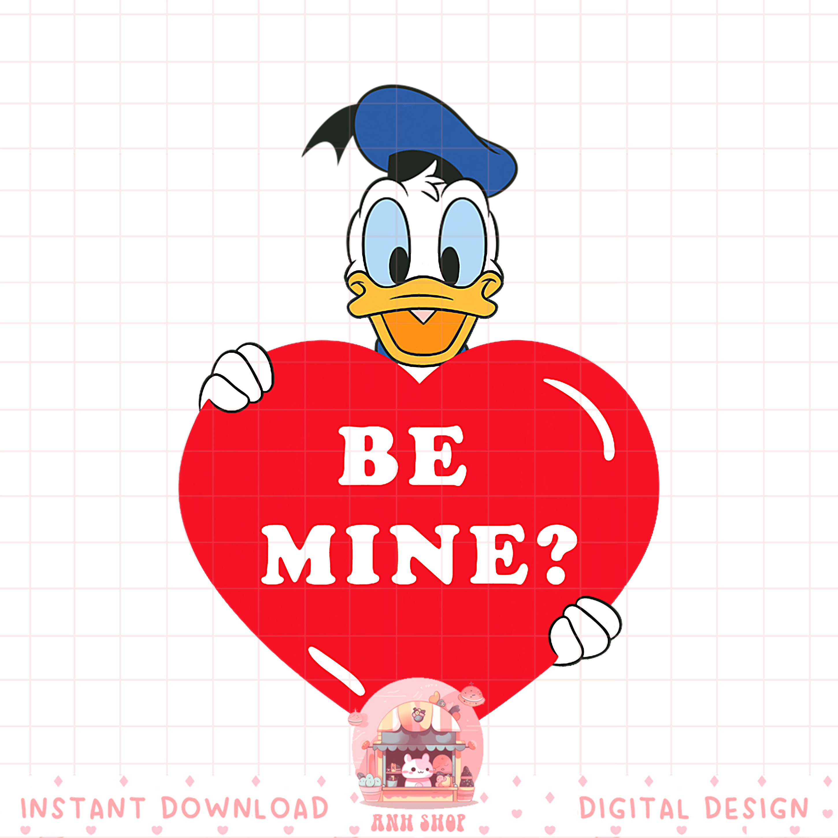 Disney Be Mine Donald Duck Valentines Day PNG Download copy | Inspire ...
