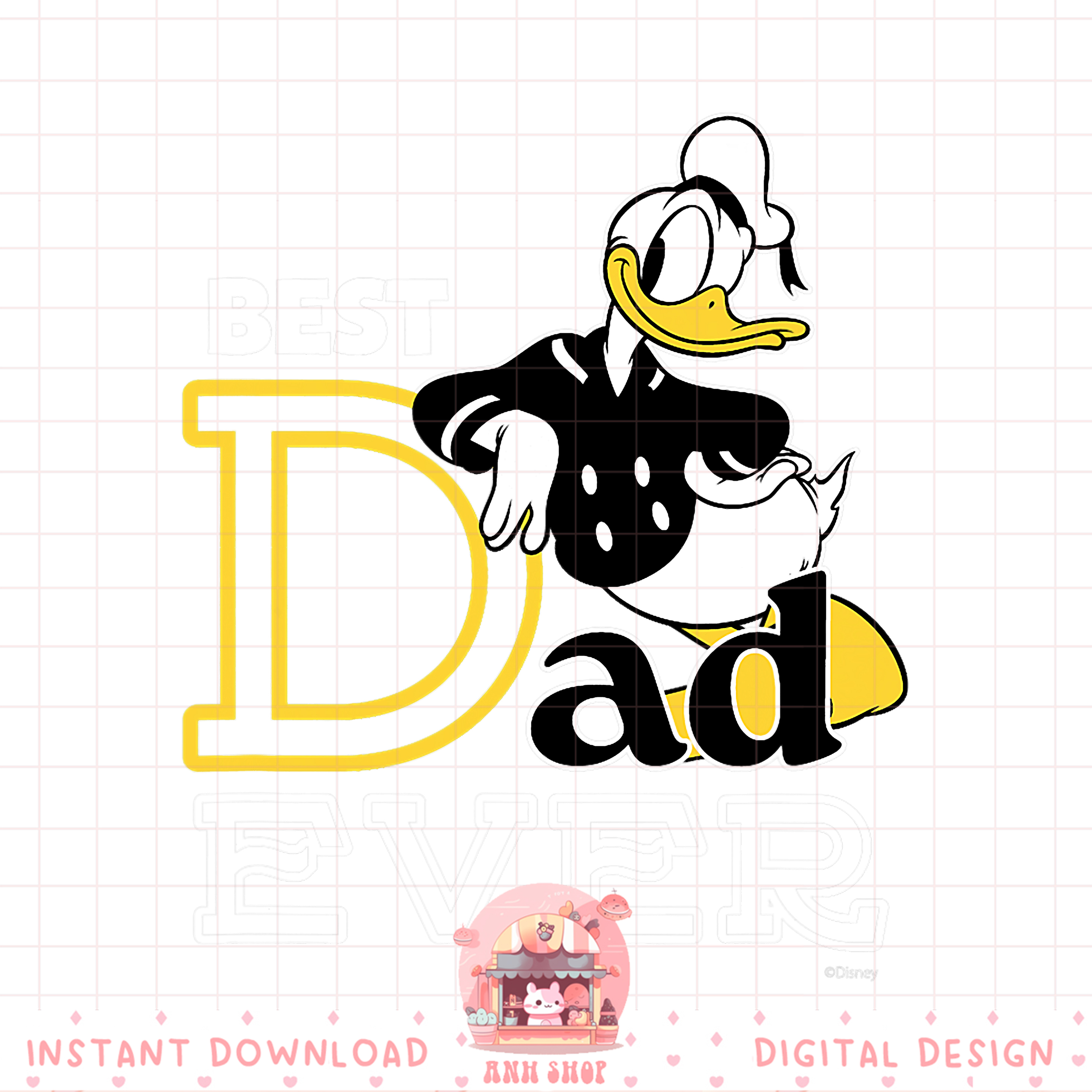 Disney Donald Duck Best Dad Ever Family Trip Father s Day PN - Inspire ...