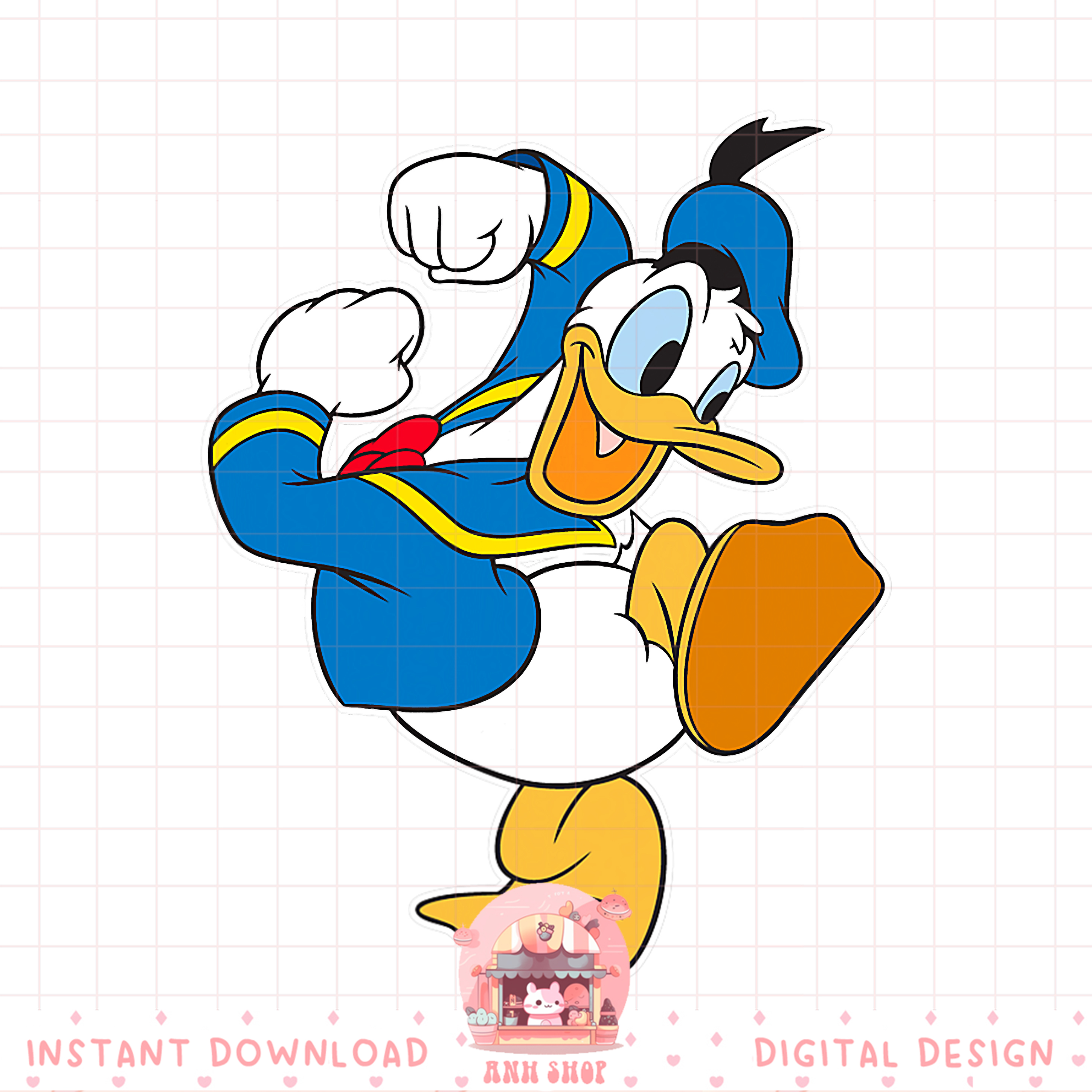 Disney Donald Duck Ready To Go PNG Download copy | Inspire Uplift