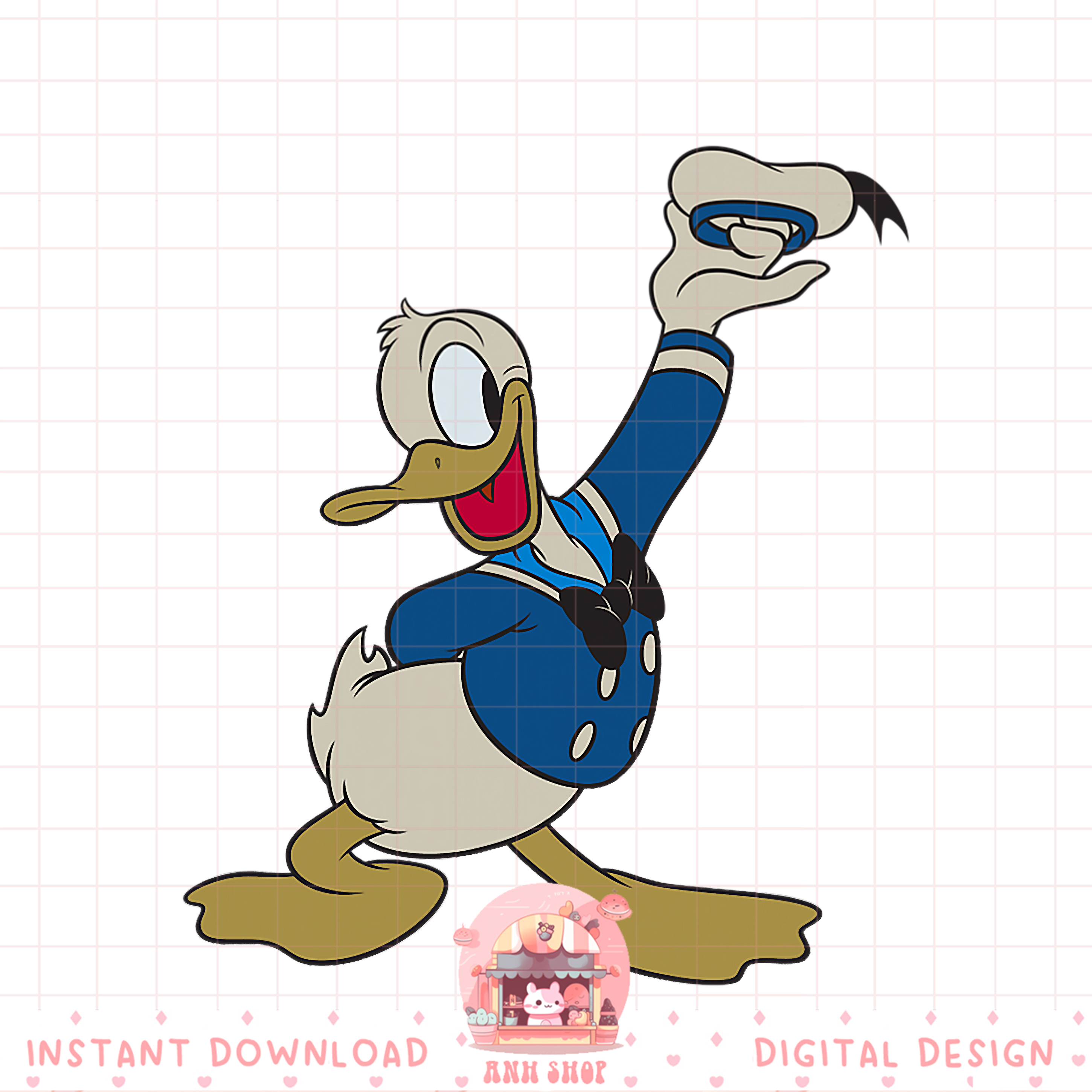 Disney Donald Duck Salute PNG Download copy - Inspire Uplift