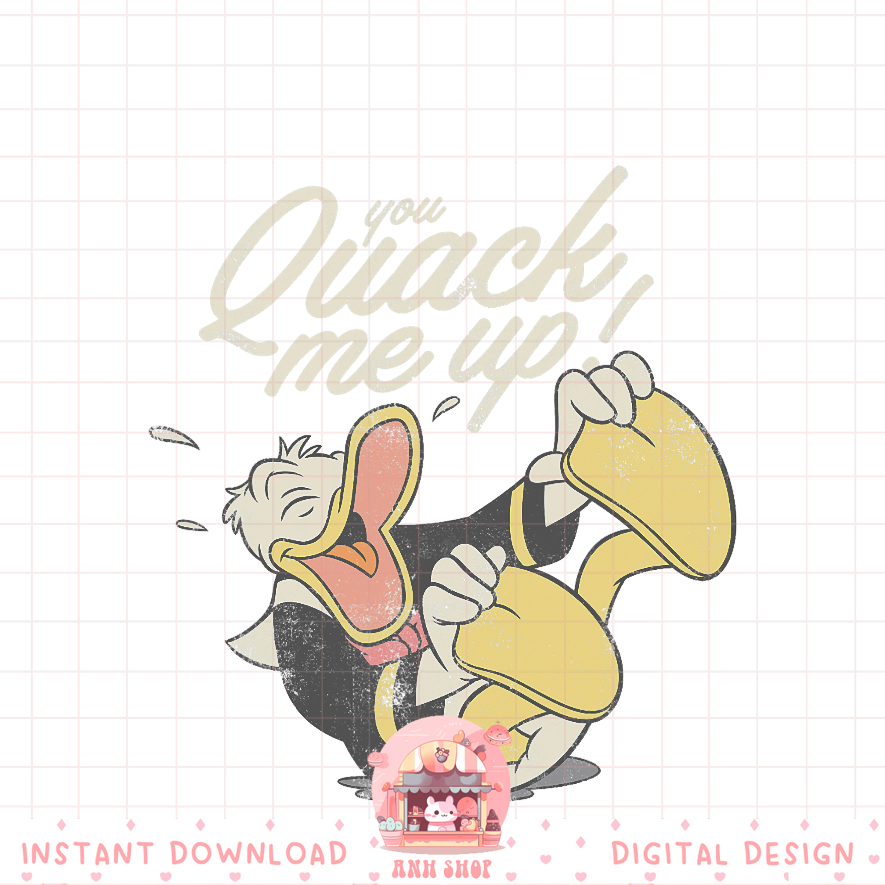 Disney Mickey and Friends Donald Duck You Quack Me Up PNG Do | Inspire ...