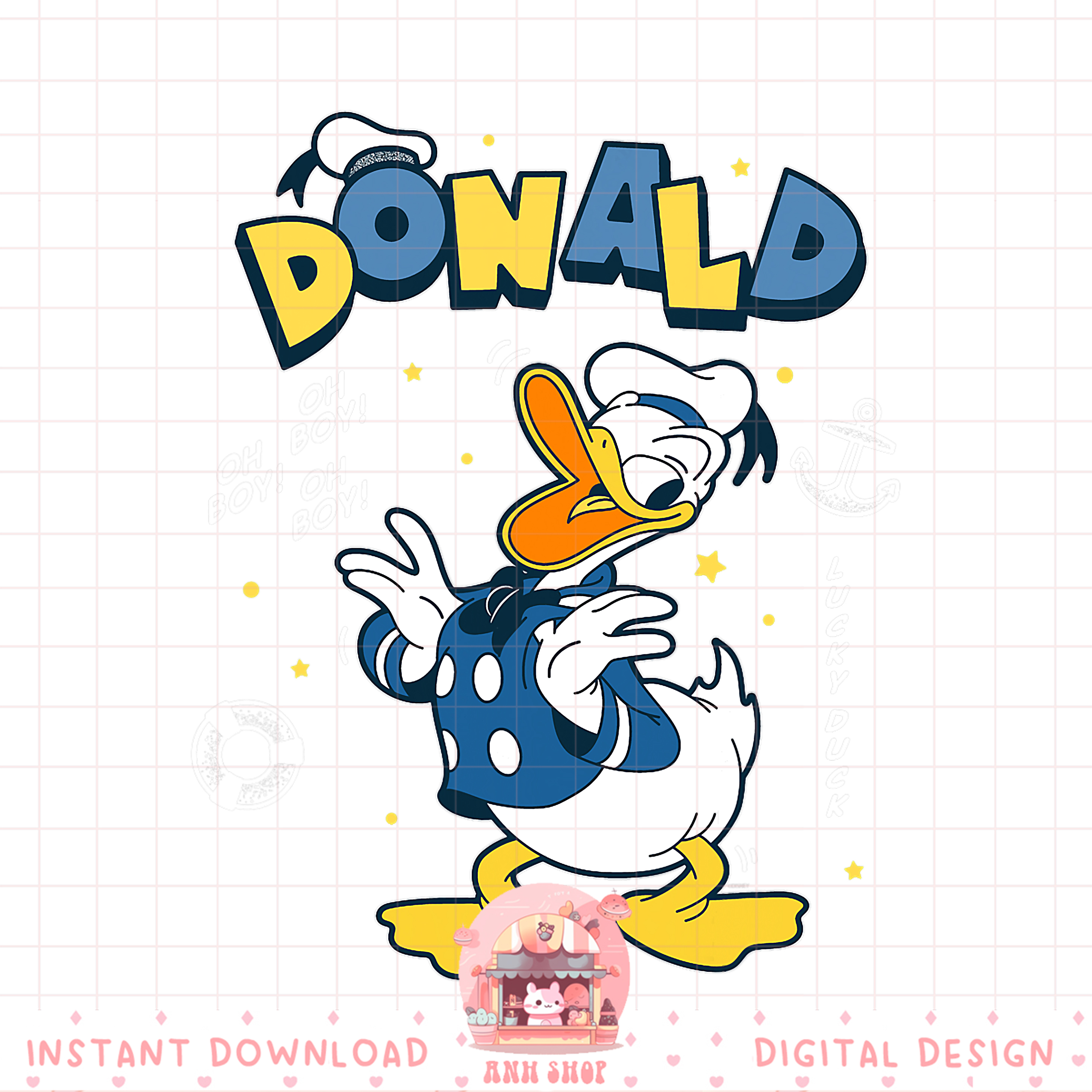 Disney Mickey and Friends Lucky Donald Duck PNG Download cop | Inspire ...