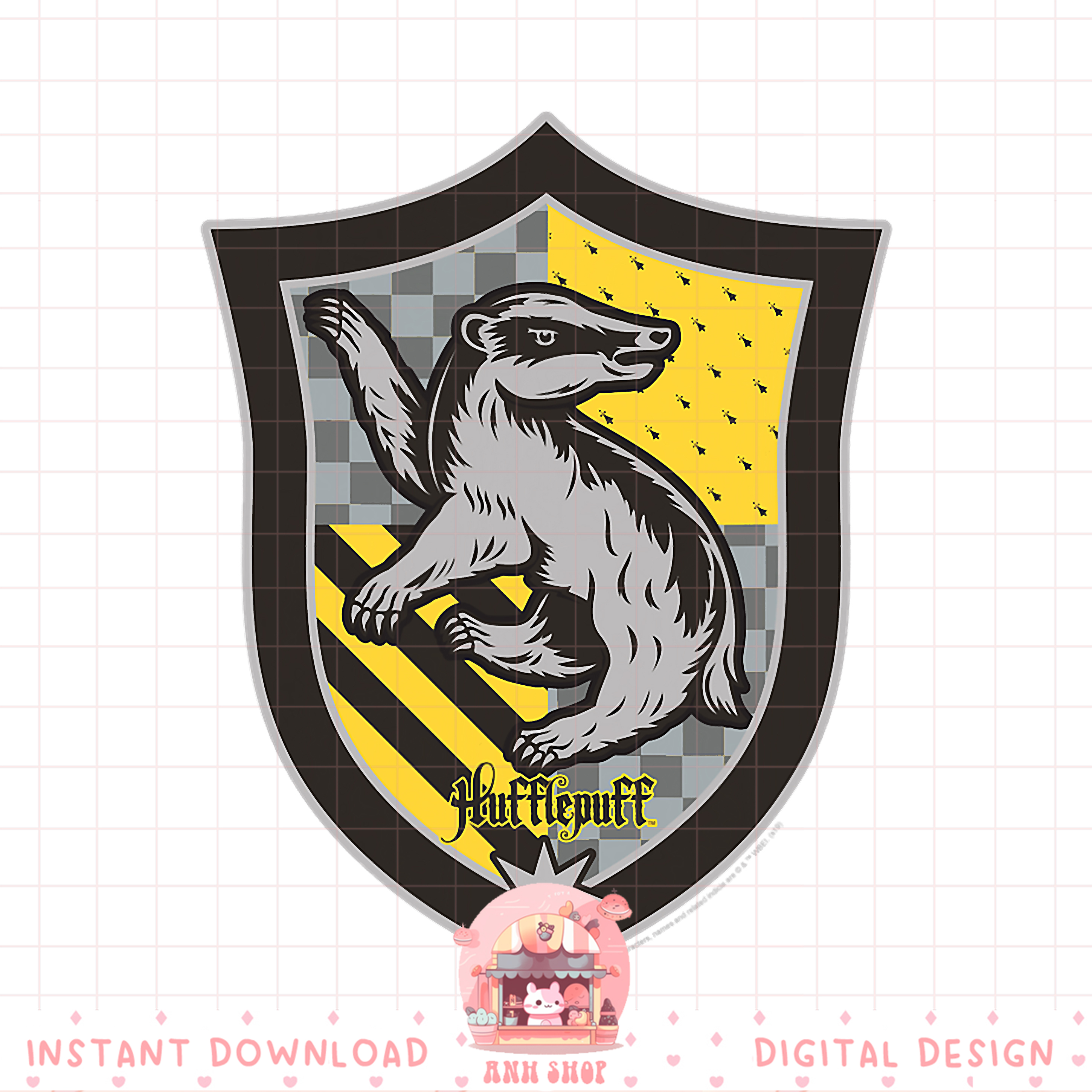 Harry Potter Hufflepuff Shield Crest PNG Download copy | Inspire Uplift