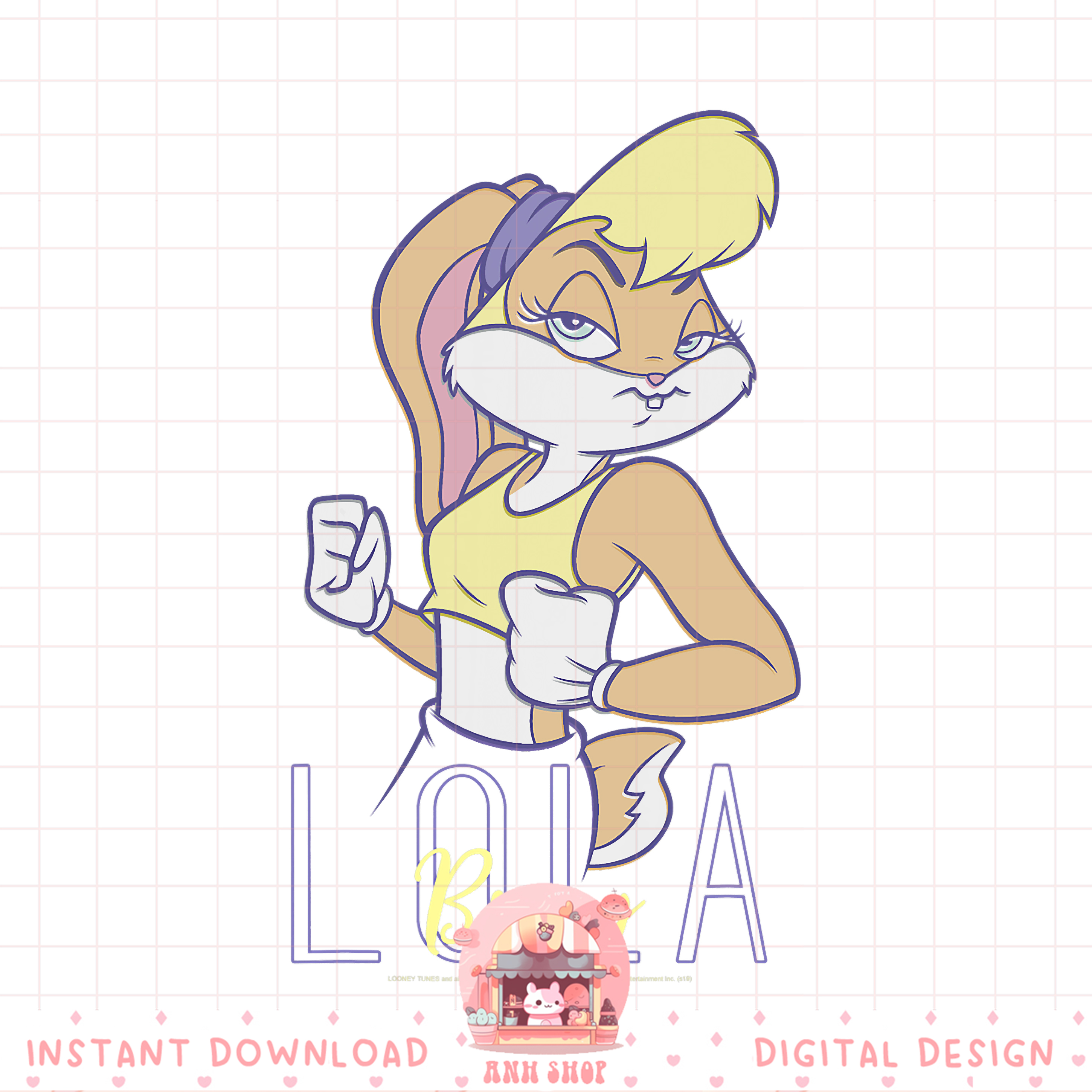 Looney Tunes Lola Bunny Portrait png, digital download, inst | Inspire ...