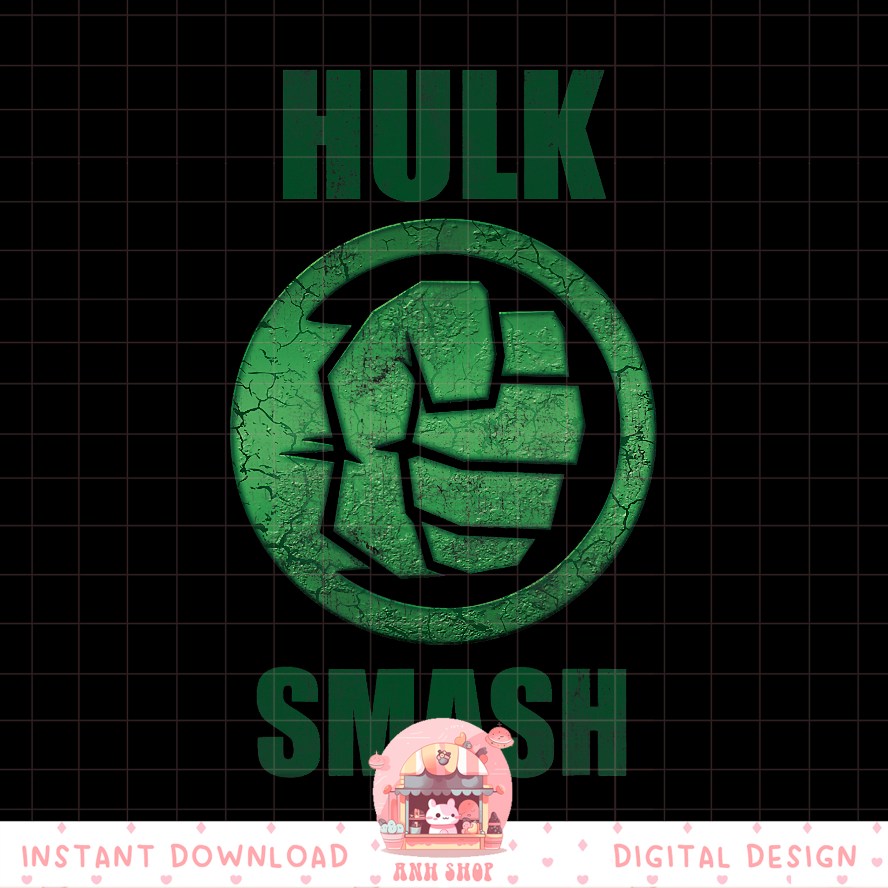 Marvel Hulk Smash Fist Circle Logo Green Stone Poster png, d | Inspire ...