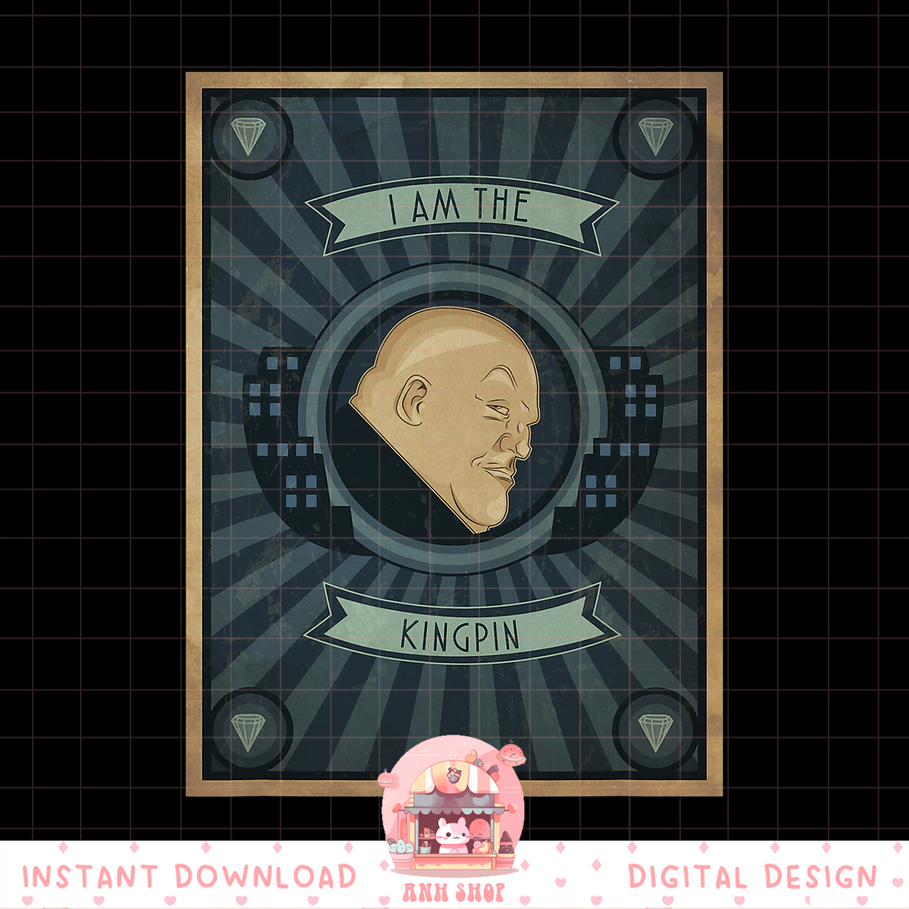 Marvel Kingpin Defender I Am The Kingpin Graphic png, digita | Inspire ...