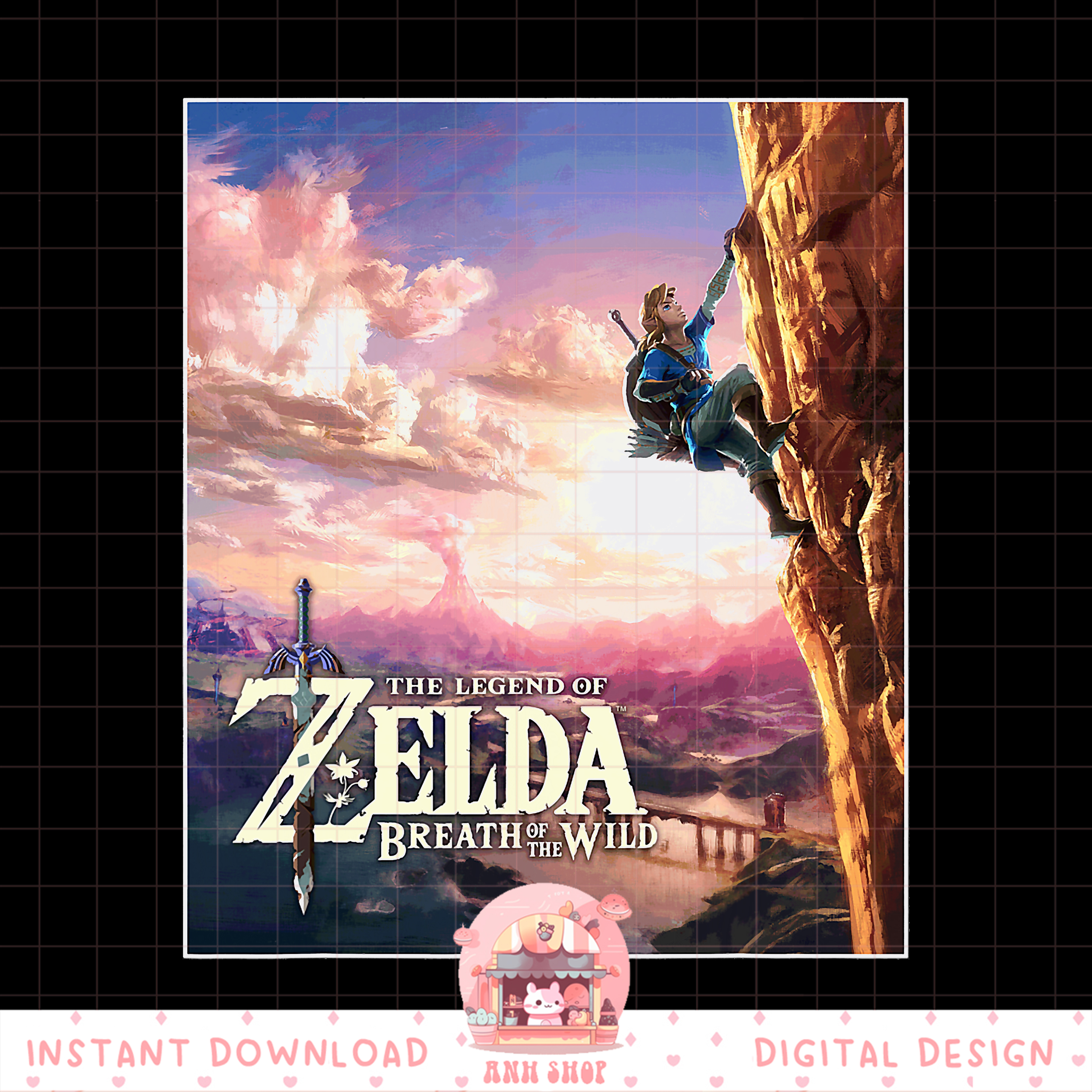 Nintendo Zelda Breath of the Wild Link Cliffhanger png, digi - Inspire ...