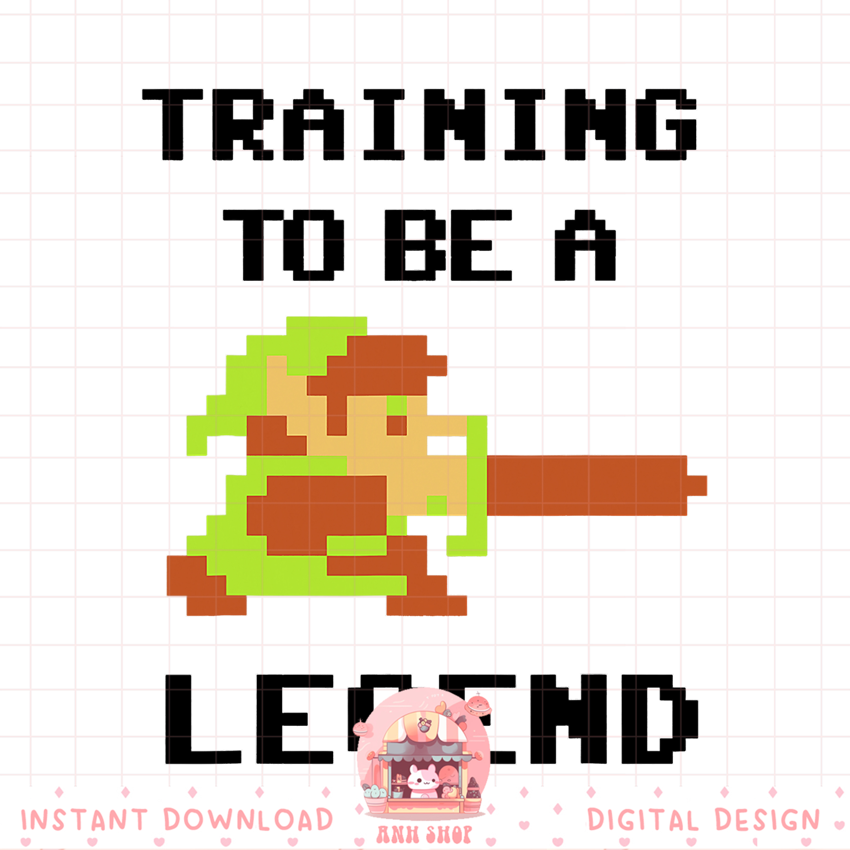 Nintendo Zelda Classic NES 8-Bit Link In Training png, digit | Inspire ...