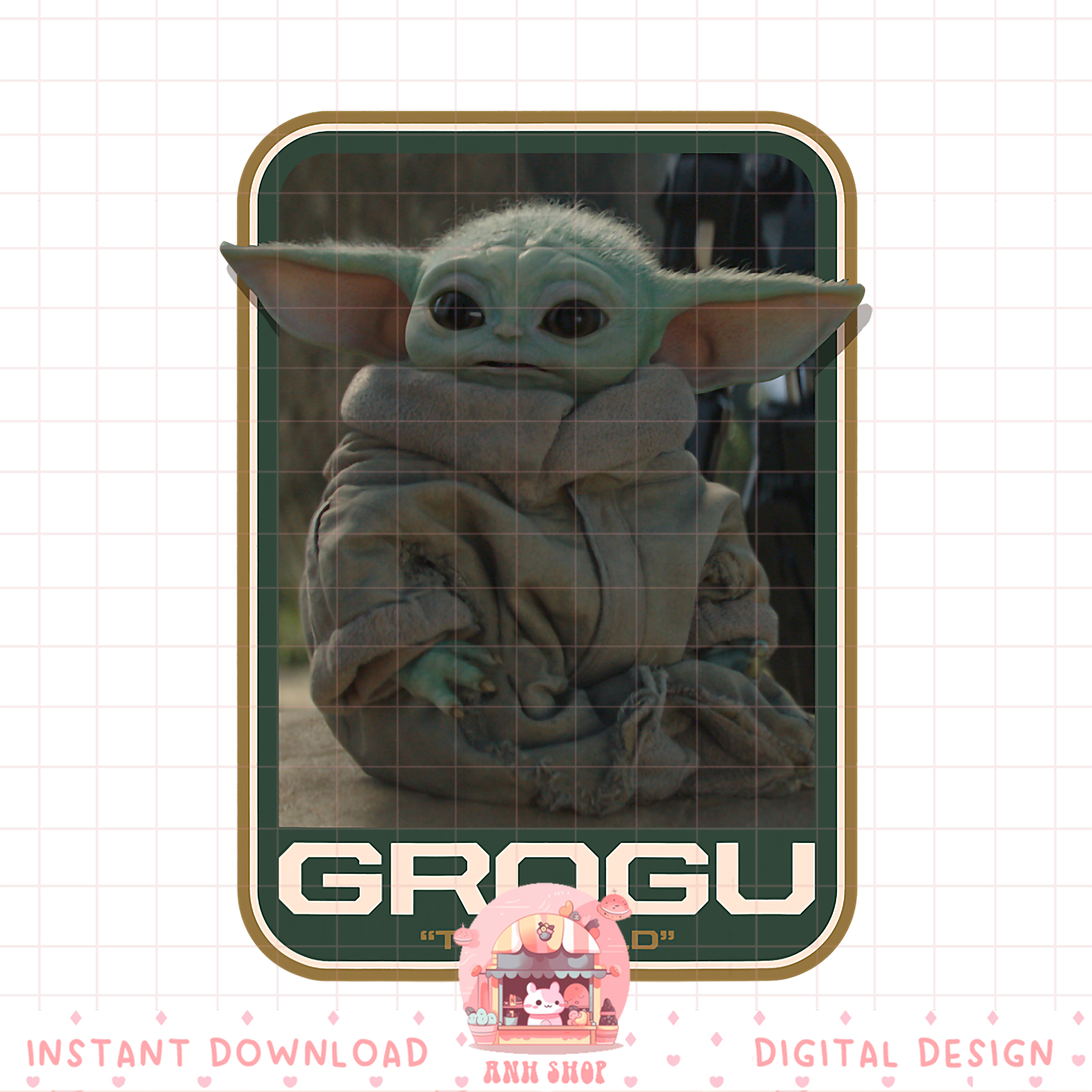 Star Wars The Mandalorian The Child Grogu png, digital downl | Inspire ...