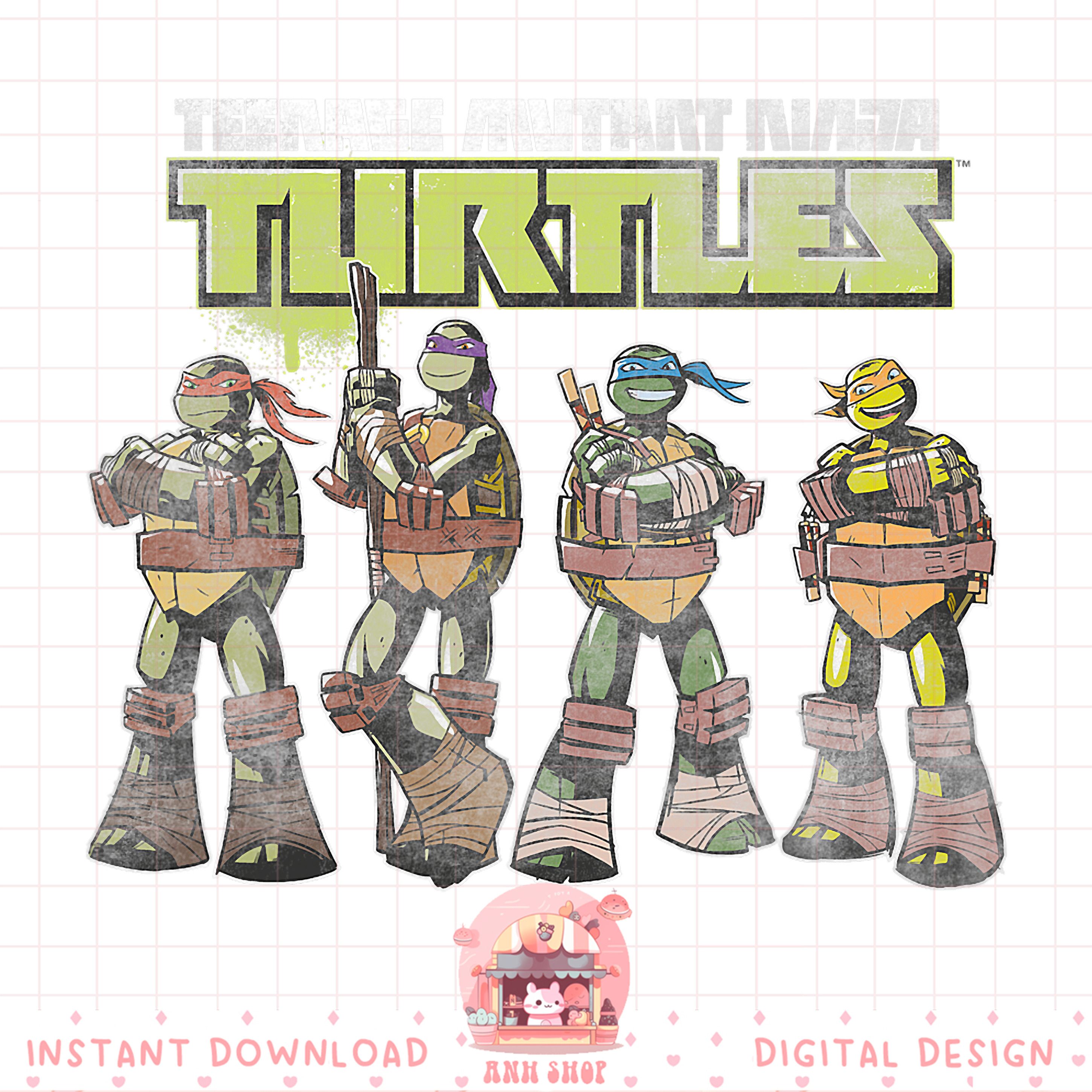 Teenage Mutant Ninja Turtles Arms Folded png, digital downlo | Inspire ...