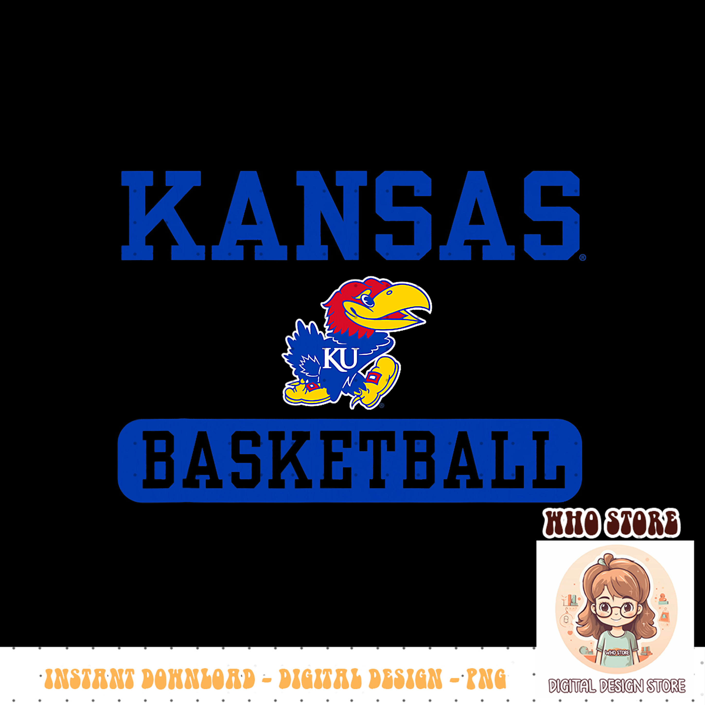 Kansas Jayhawks Basketball Logo Officially Licensed PNG subl | Inspire ...
