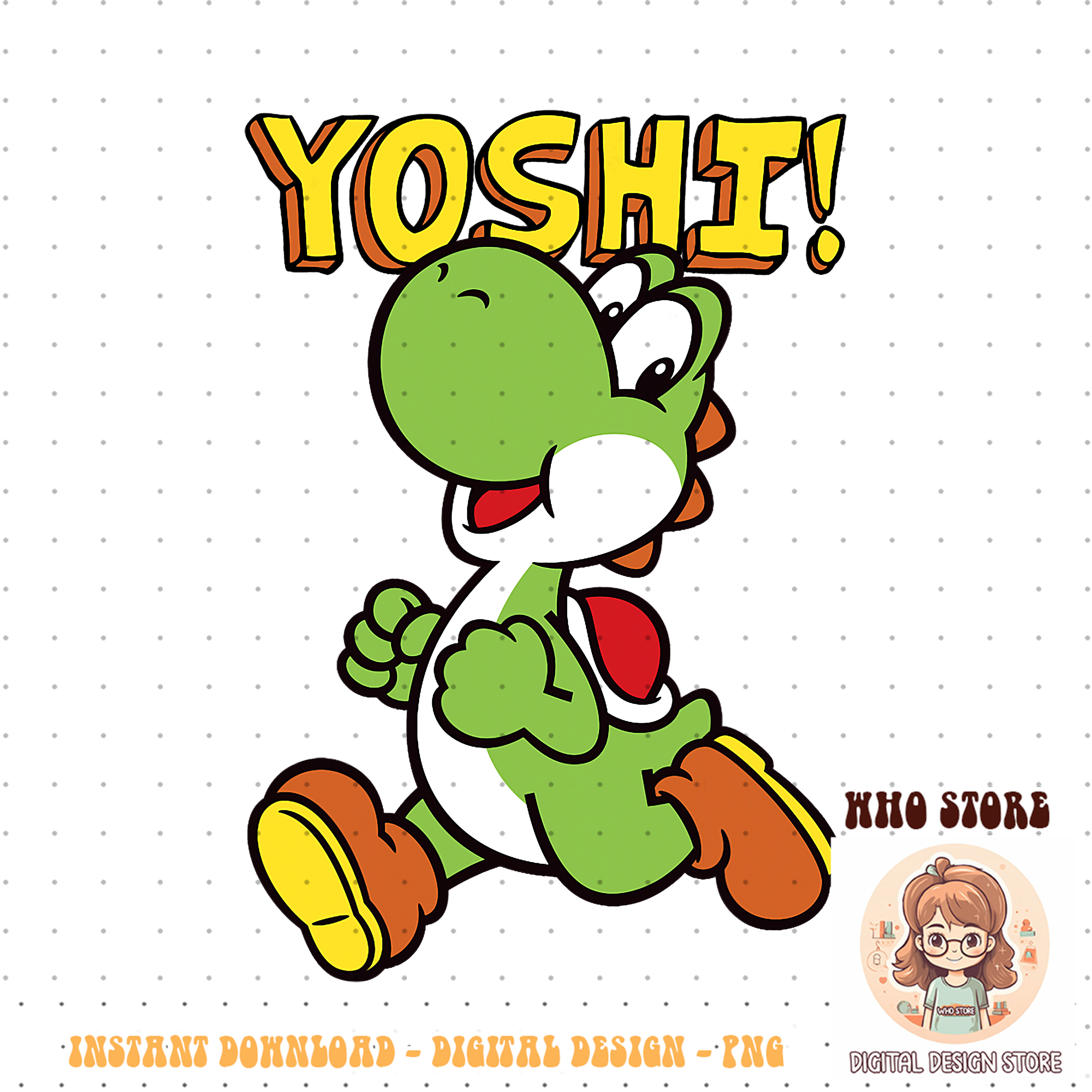 Nintendo Super Mario Yoshi Intro Jump Graphic png download c | Inspire ...