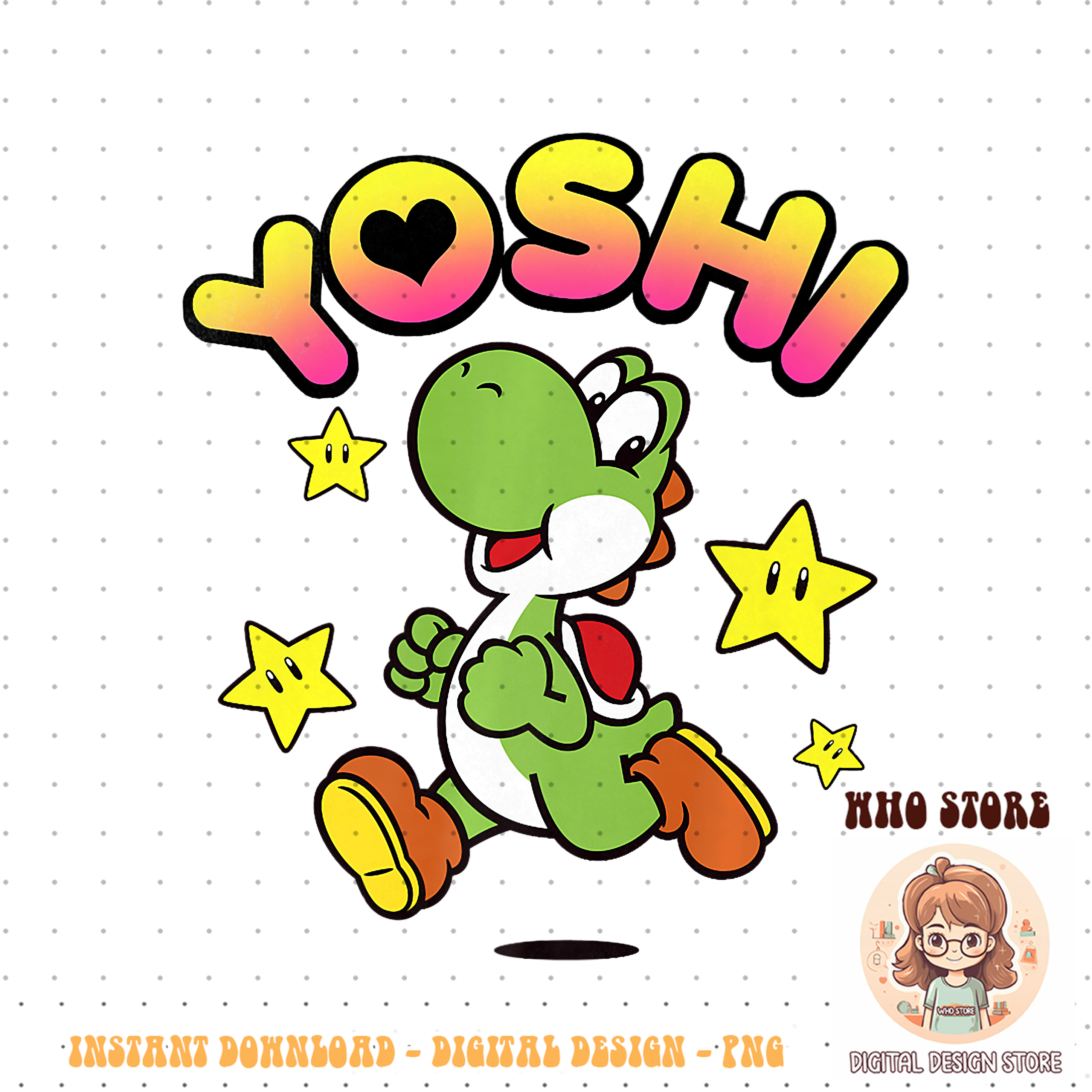 Nintendo Super Mario Yoshi Star Power Spirit Premium png dow | Inspire ...