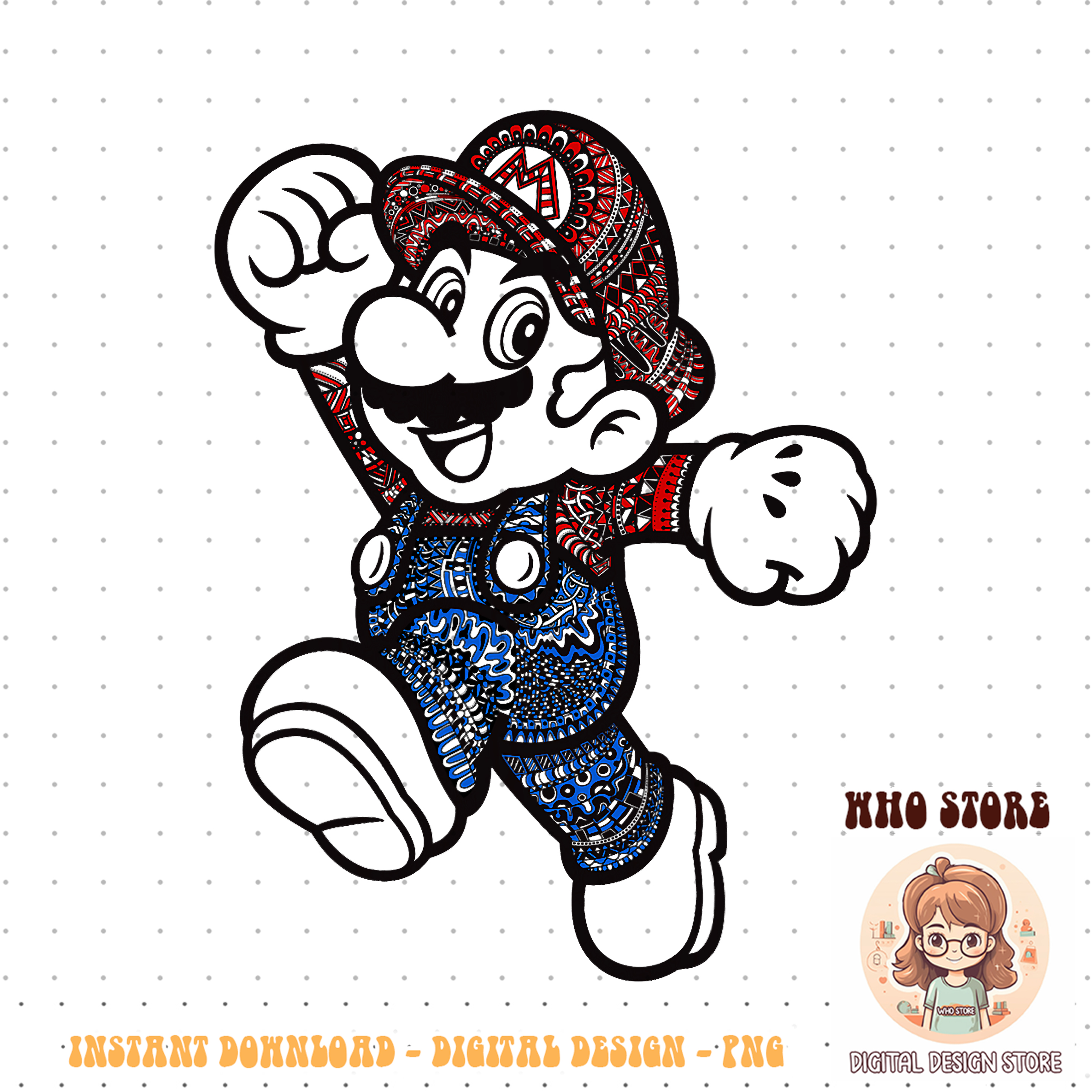 Nintendo Super Mario Zen Design Graphic png download png dow | Inspire ...