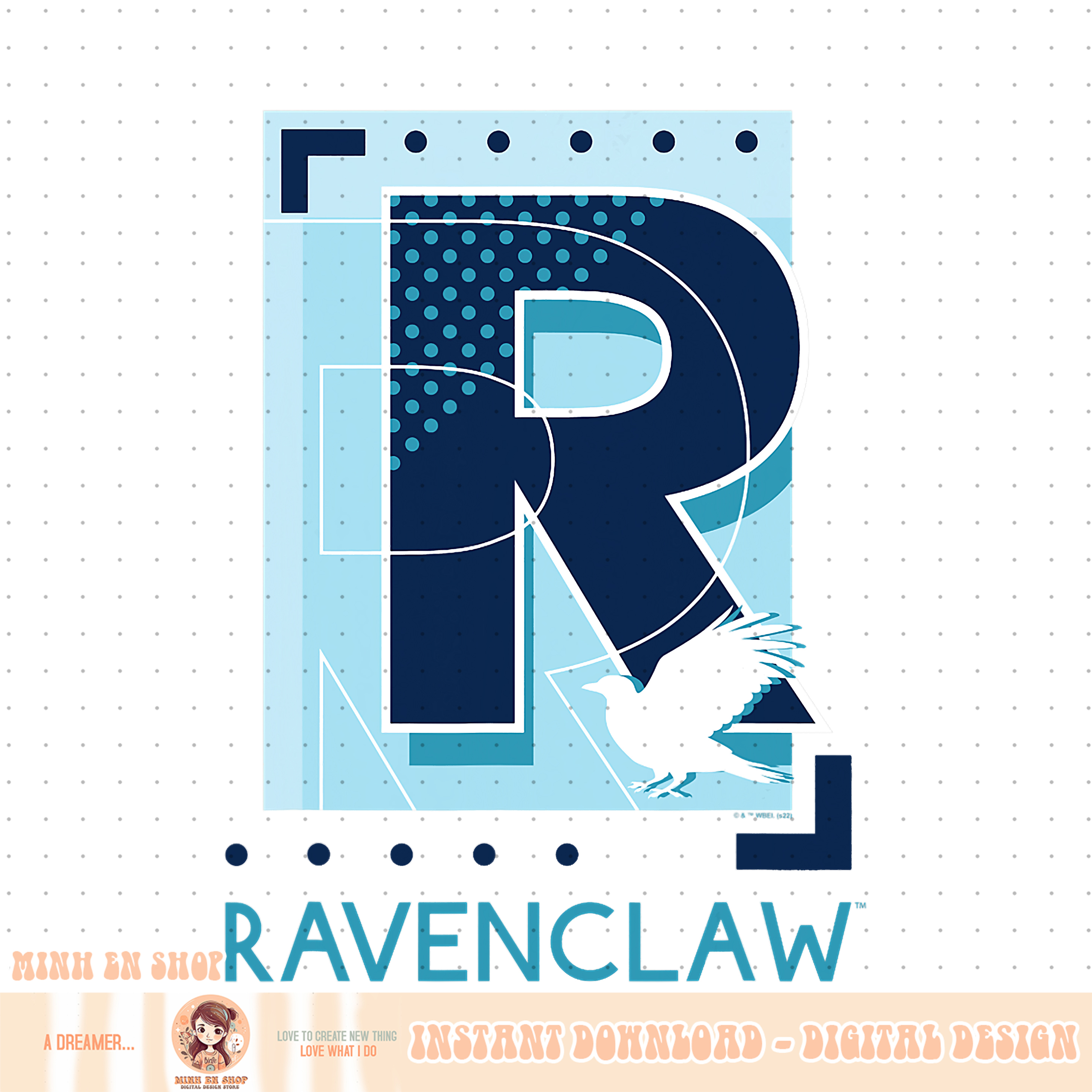 Harry Potter Deathly Hallows 2 Ravenclaw Big R Poster PNG Do | Inspire ...