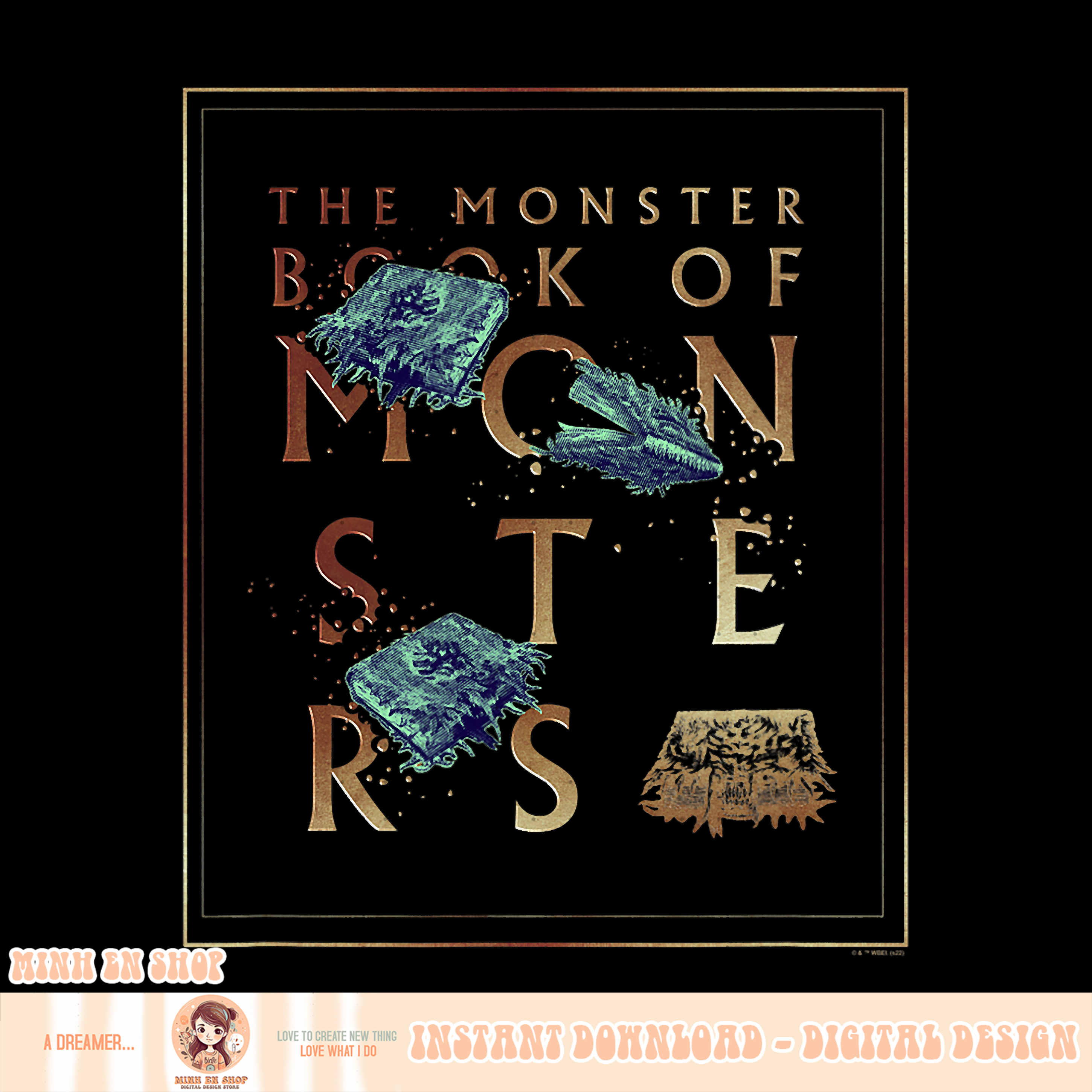 Harry Potter Deathly Hallows 2 The Monster Book Poster PNG D | Inspire ...