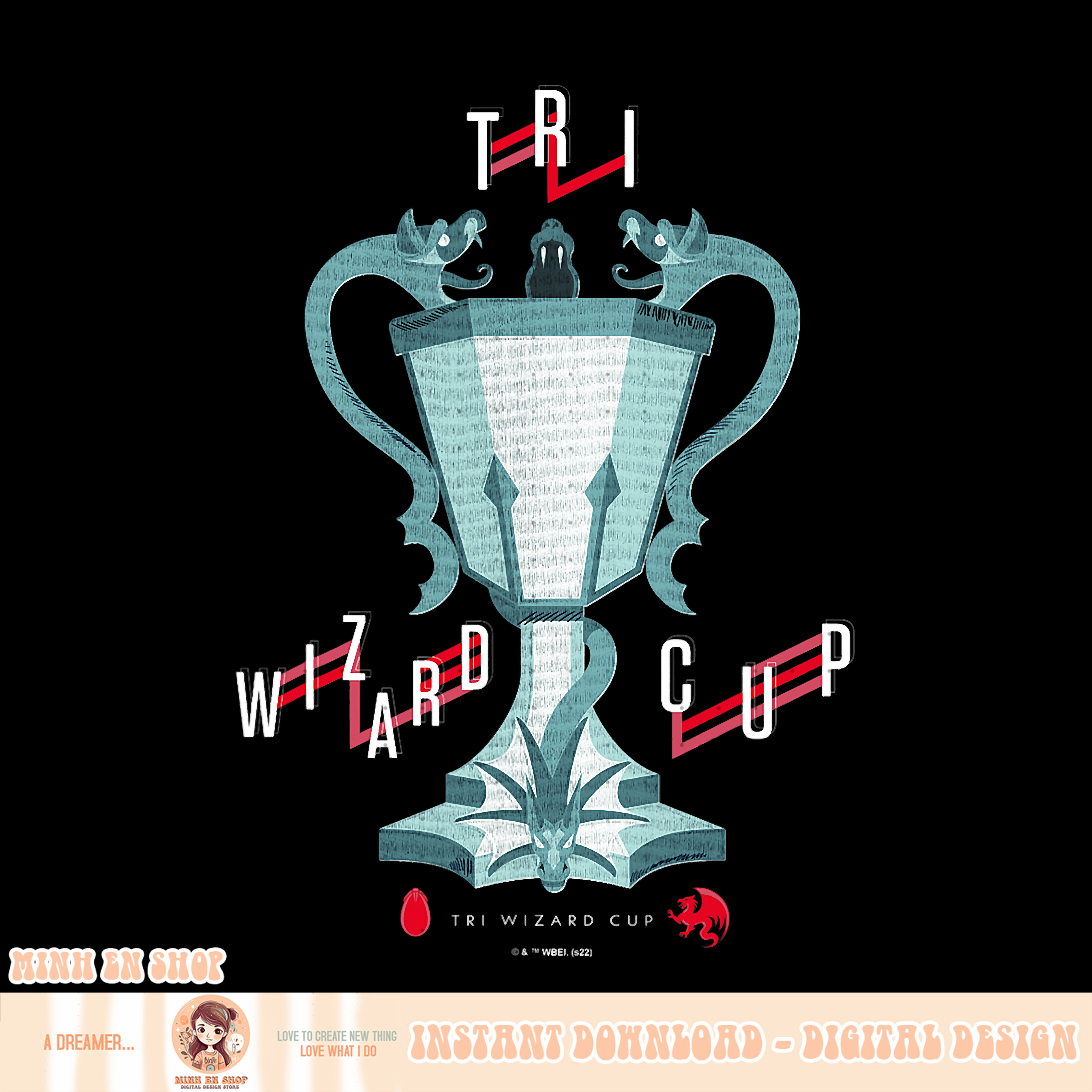 Harry Potter Deathly Hallows 2 Tri Wizard Cup Trophy PNG Dow | Inspire ...