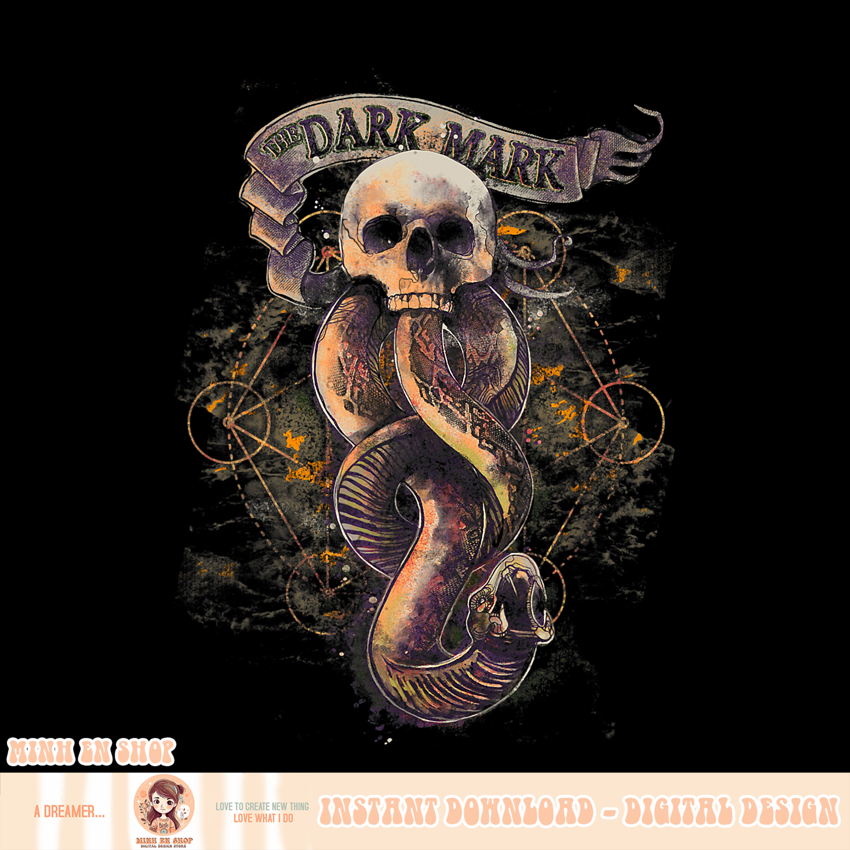 Harry Potter Deathly Hallows The Dark Mark PNG Download | Inspire Uplift