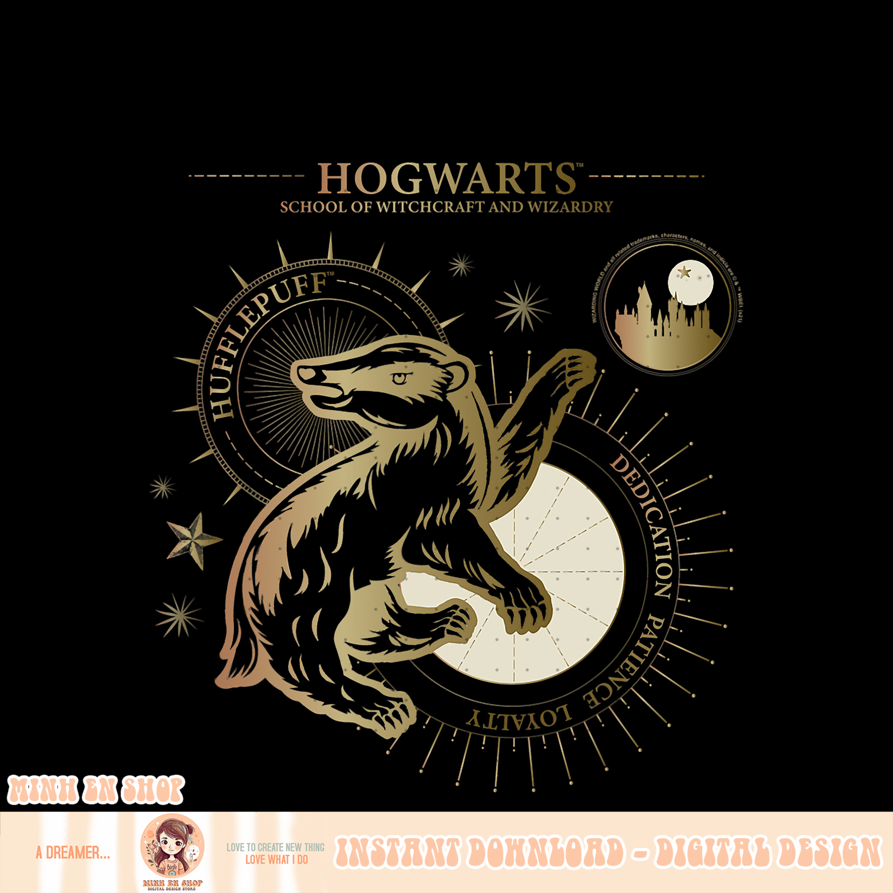 Harry Potter Dedication, Patience, Loyalty, Hufflepuff PNG D | Inspire Uplift
