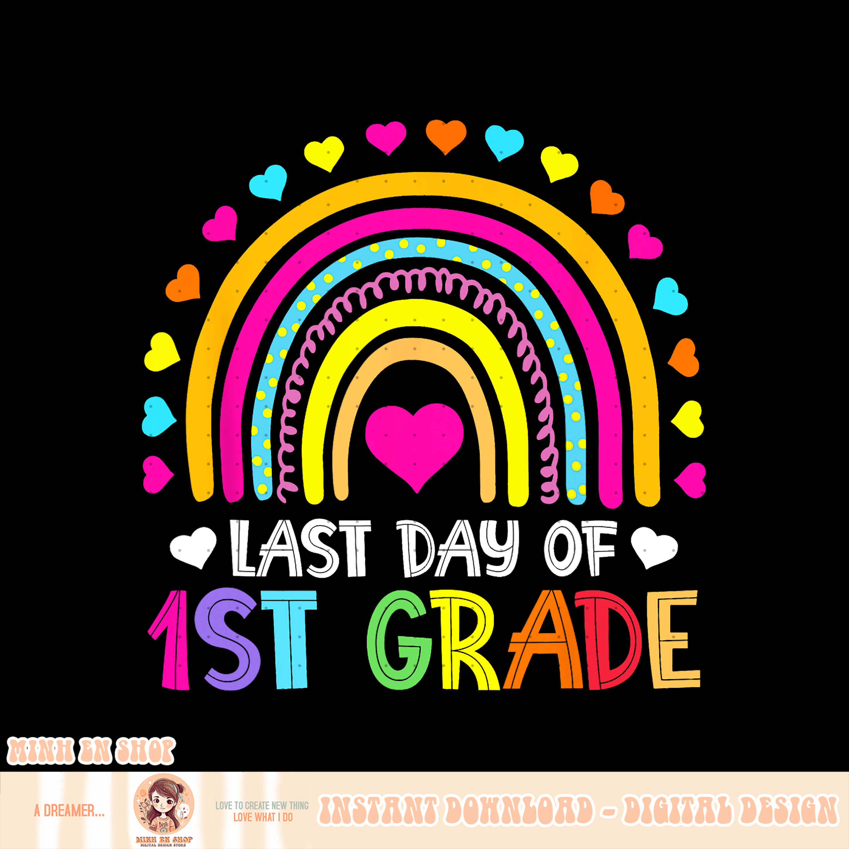 Last Day of 1st Grade Graduation Teacher Students Boy Girl, | Inspire ...