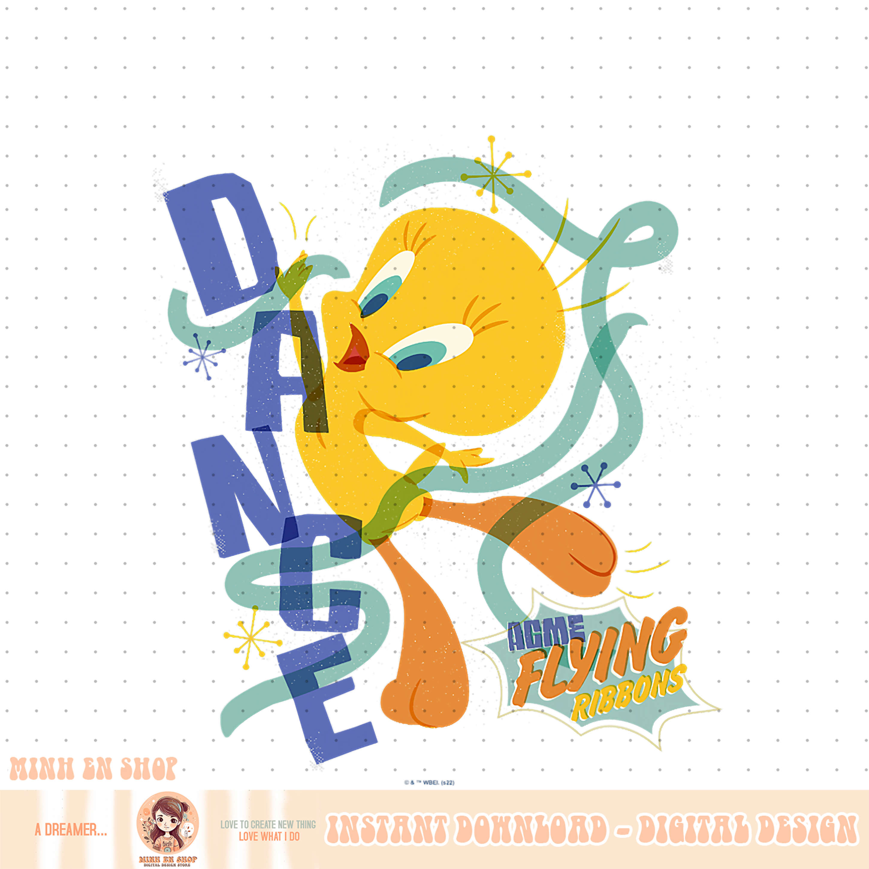 Looney Tunes Tweety Acme Flying Ribbons Dance PNG Download | Inspire Uplift