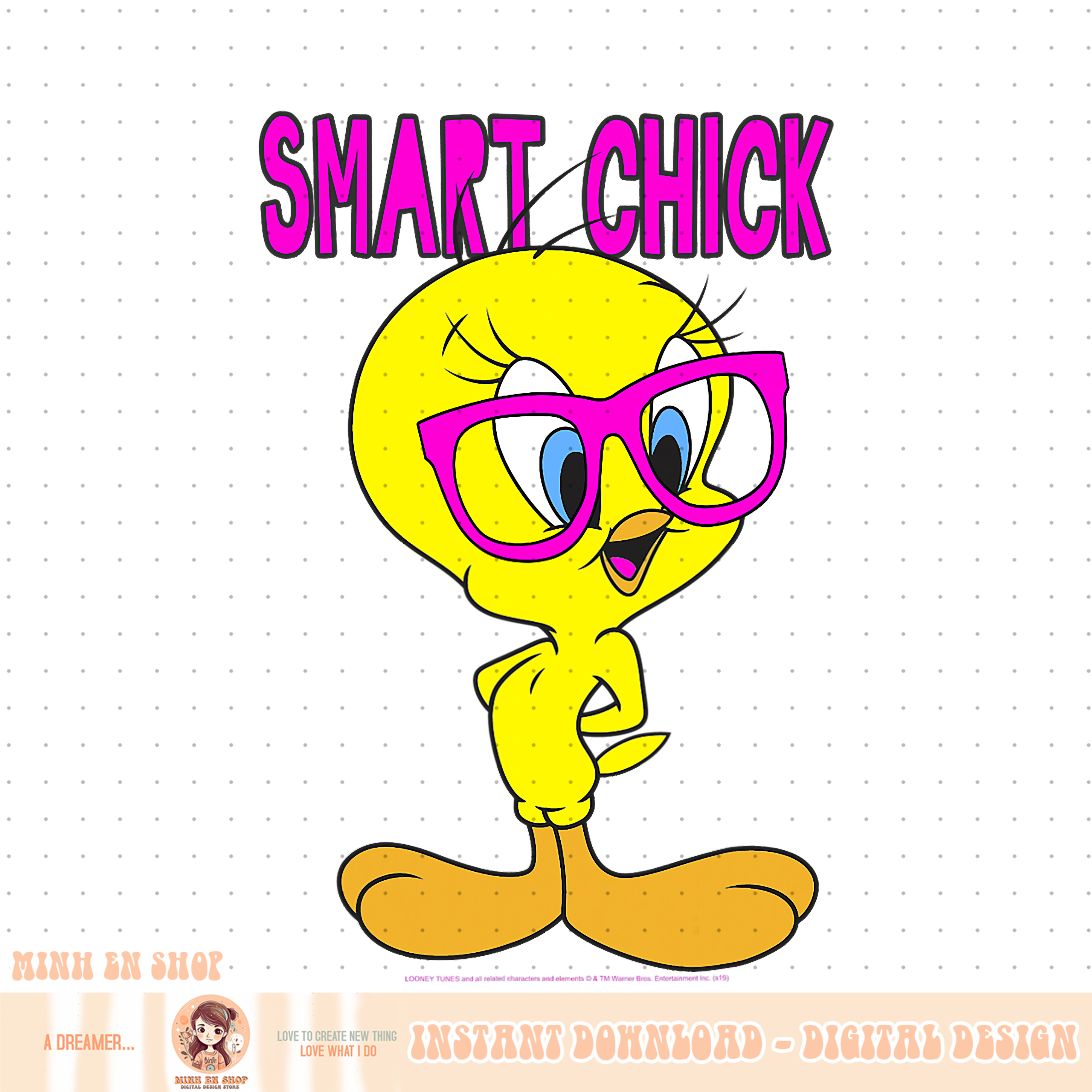 Looney Tunes Tweety Bird Smart Chick PNG Download | Inspire Uplift