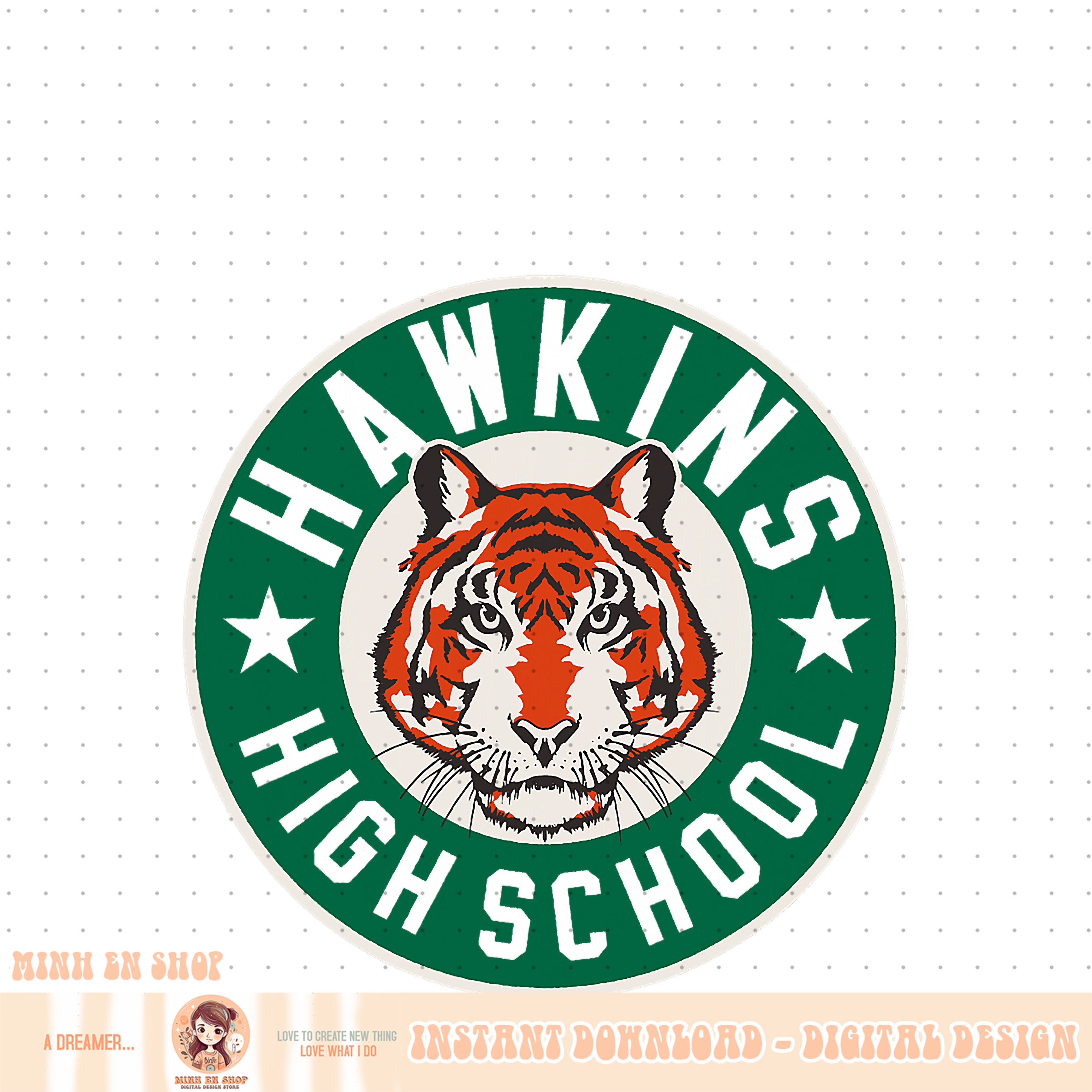 Netflix Stranger Things Hawkins High School Logo PNG Downloa | Inspire ...