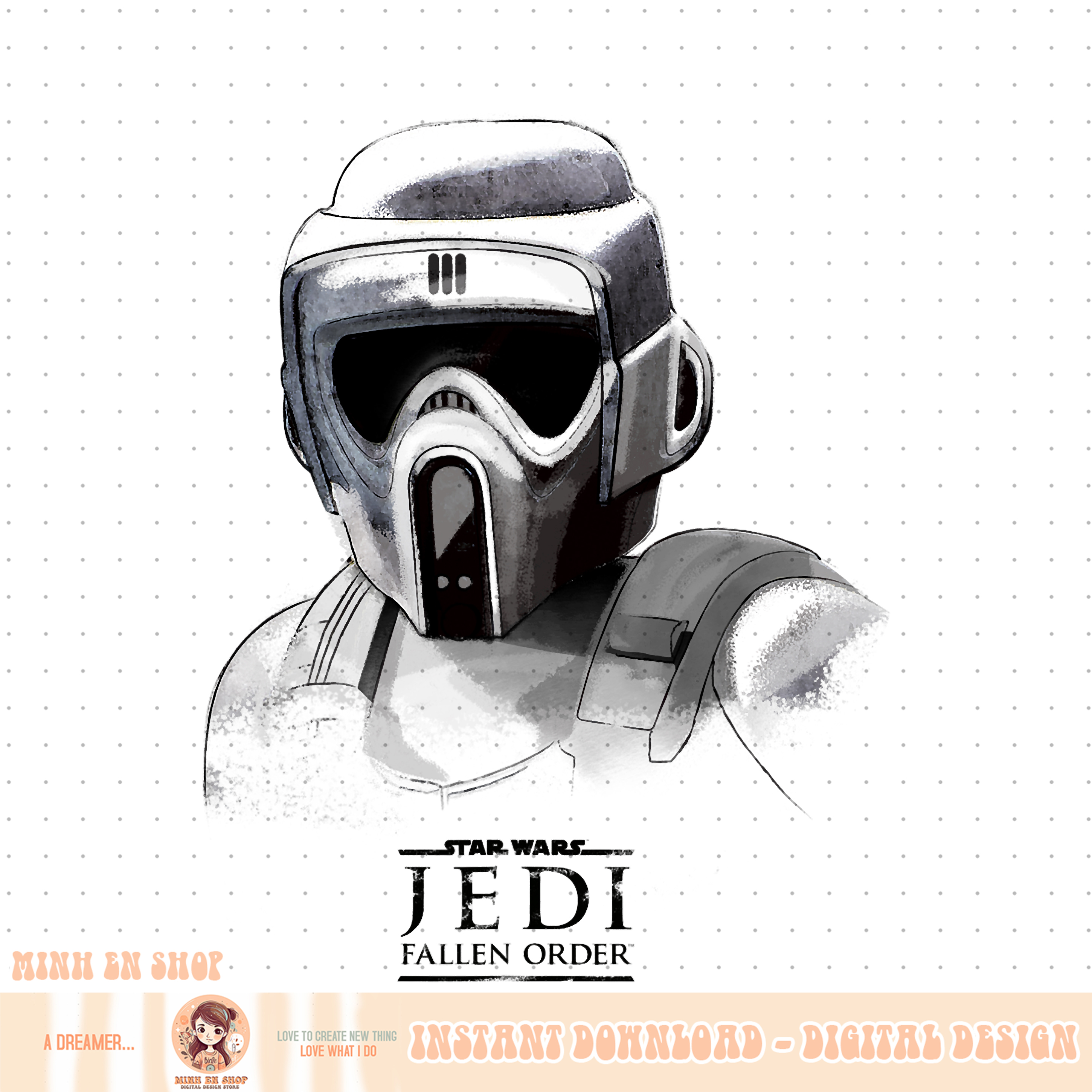 Star Wars Jedi Fallen Order Scout Trooper Portrait PNG Downl | Inspire ...