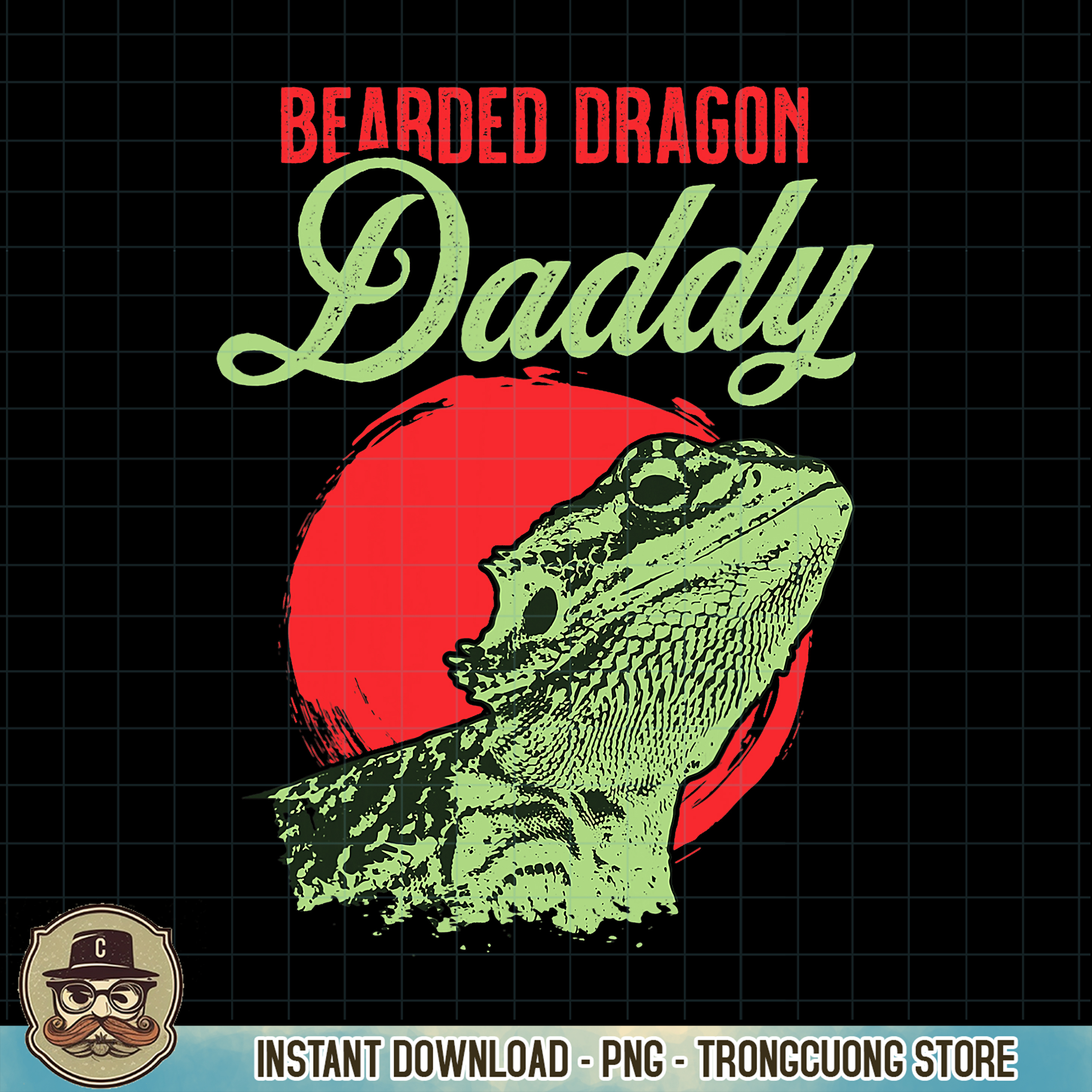 Bearded Dragon Daddy Father, Dad Bearded Dragon PNG Download | Inspire ...