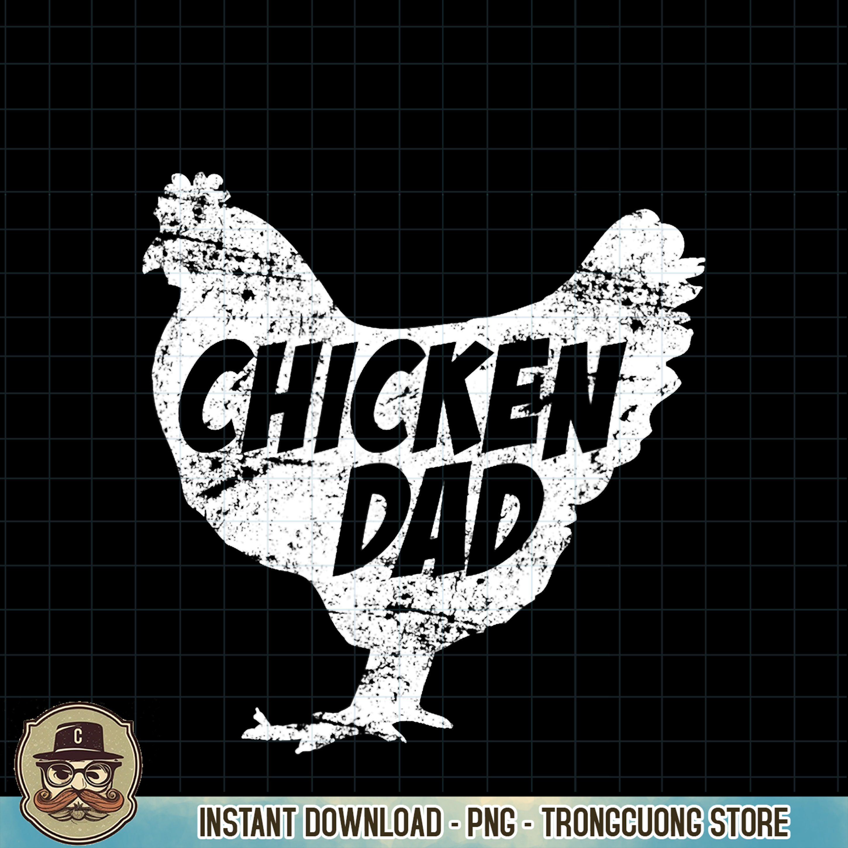 Chicken Dad PNG Download, Funny Farm Farmer Tee Father Gift | Inspire ...