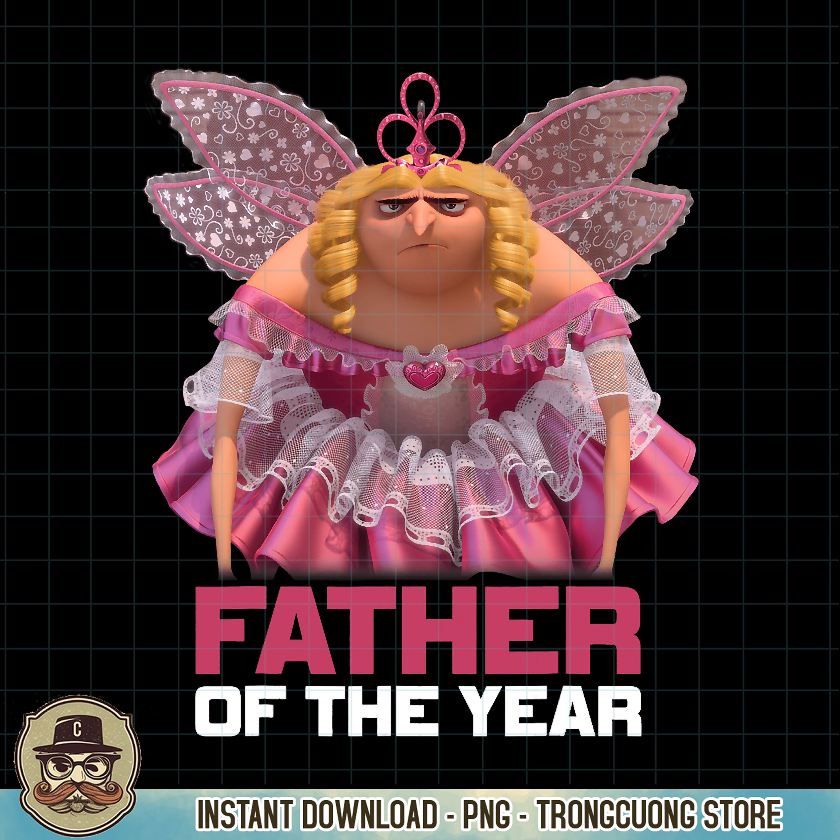 Despicable Me Minions Gru Fairy Father Graphic PNG Download | Inspire ...