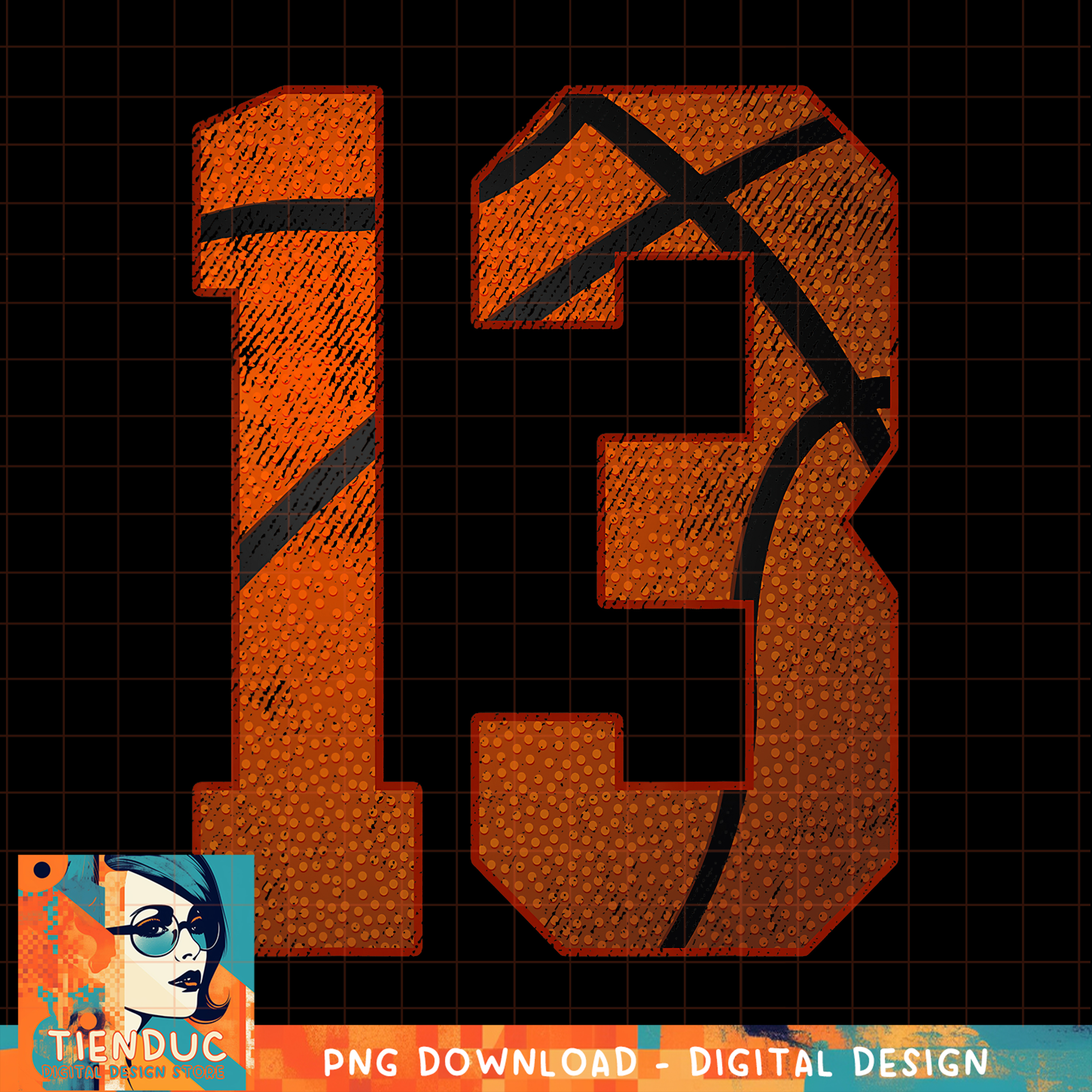 13th Birthday Party Thirteen 13 Year Old Basketball Bday Boy | Inspire ...
