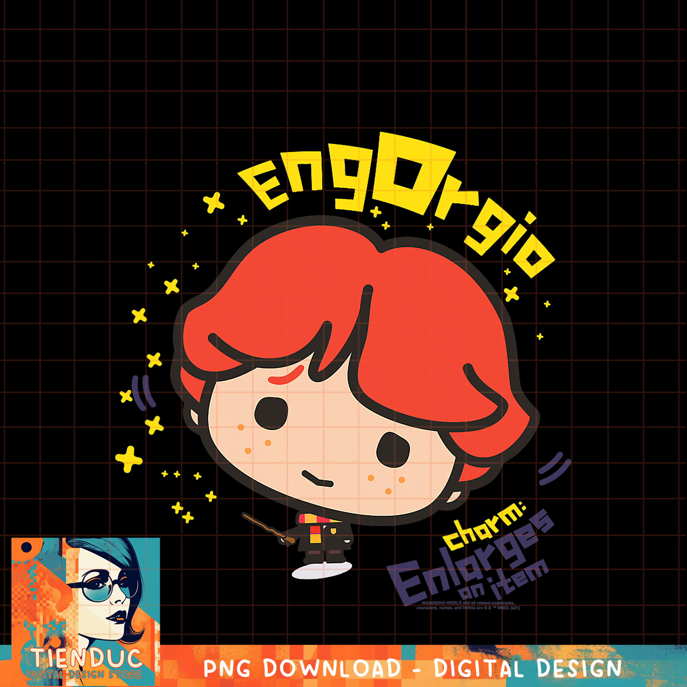 Harry Potter Ron Weasley Engorgio Charm PNG Download | Inspire Uplift