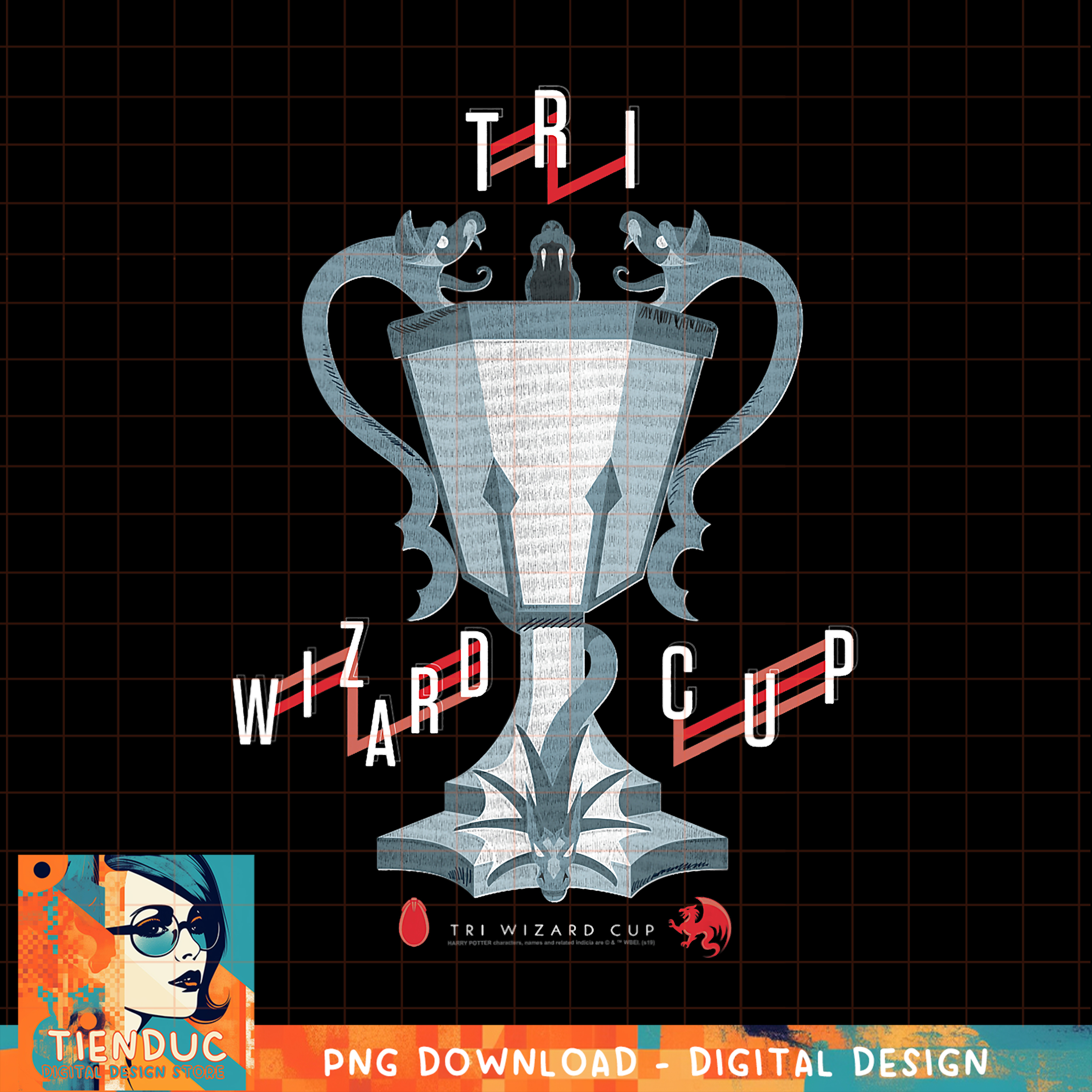 Harry Potter Tri Wizard Cup Lines PNG Download | Inspire Uplift