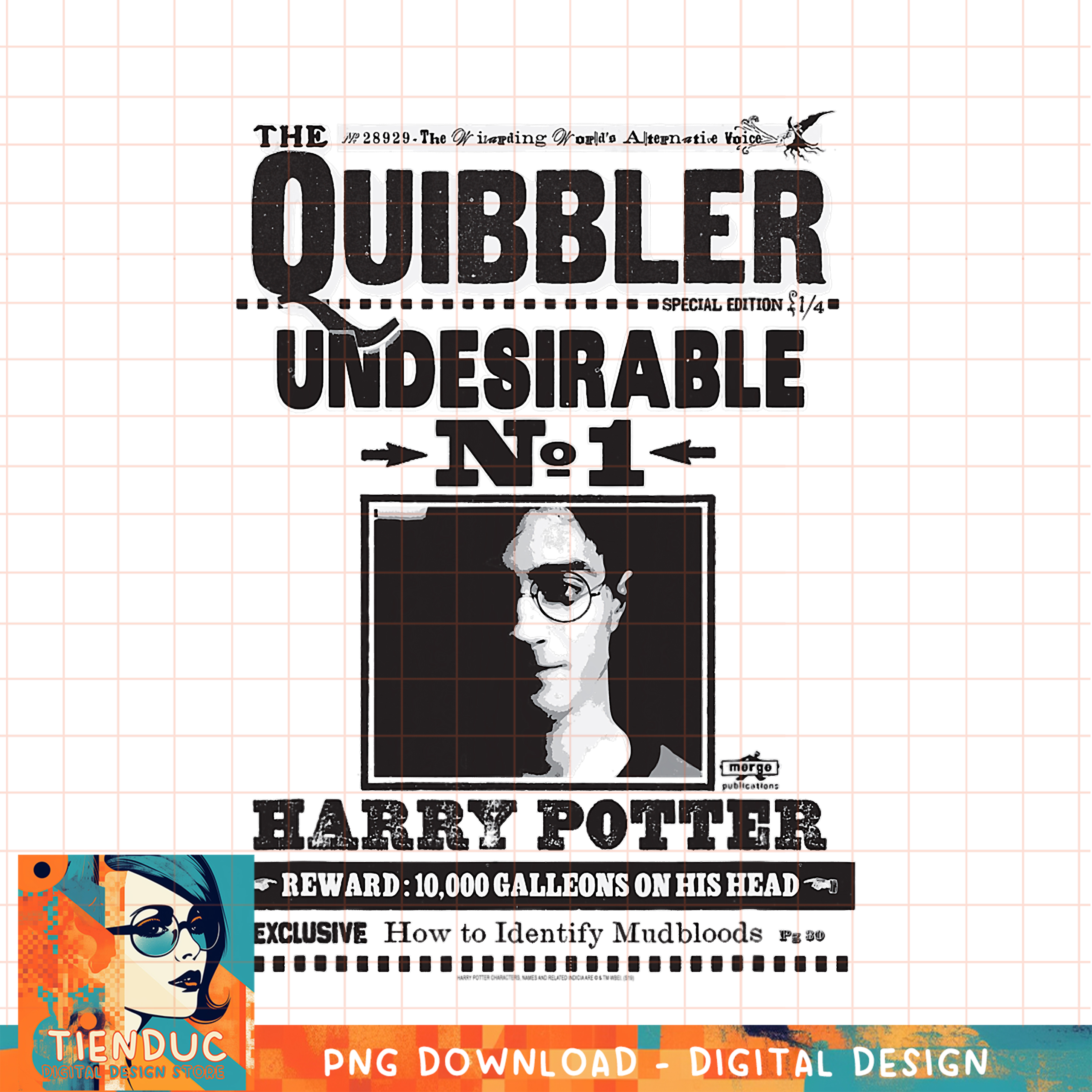 Harry Potter Undesirable Number 1 Poster PNG Download | Inspire Uplift