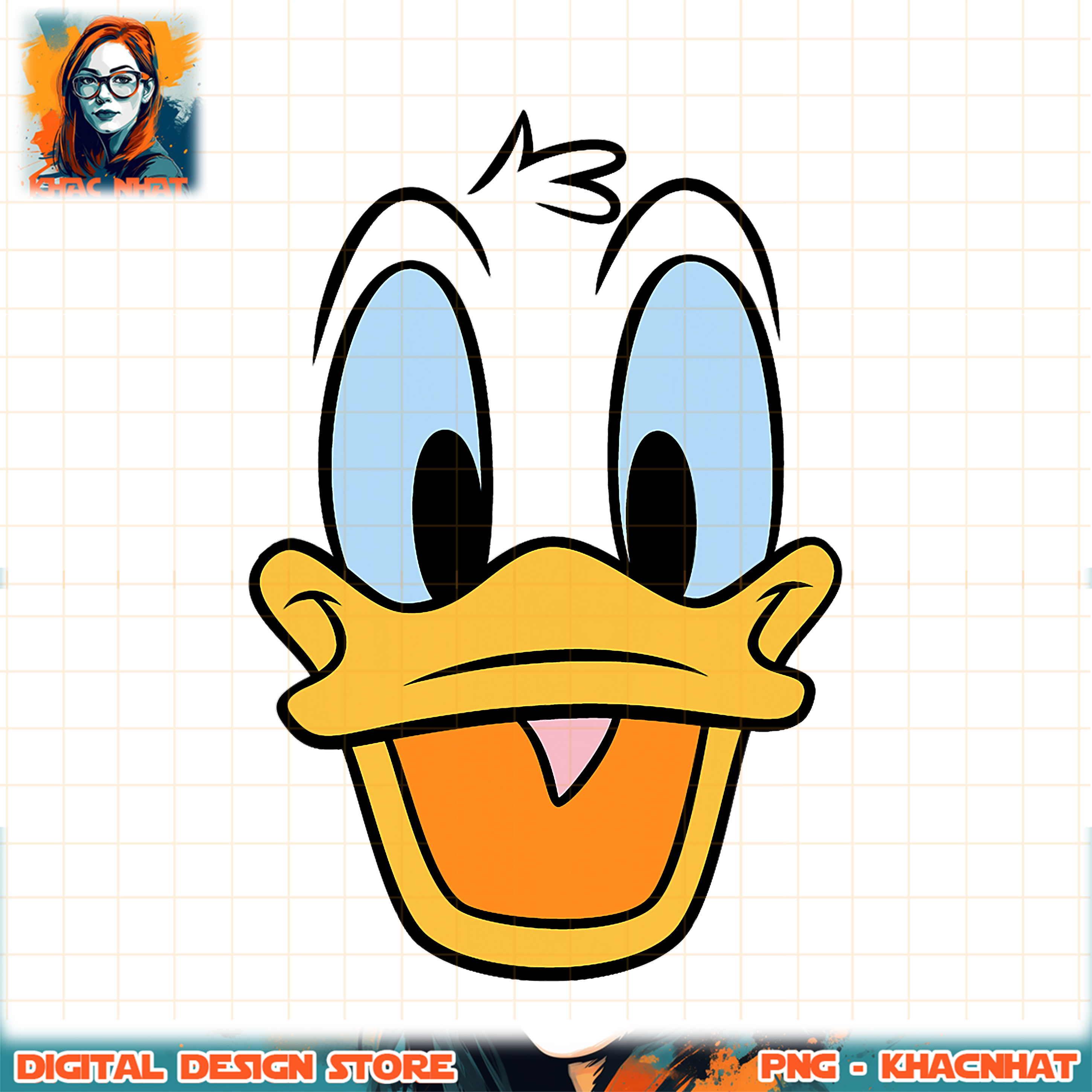 Disney Donald Duck Big Face PNG Download copy | Inspire Uplift