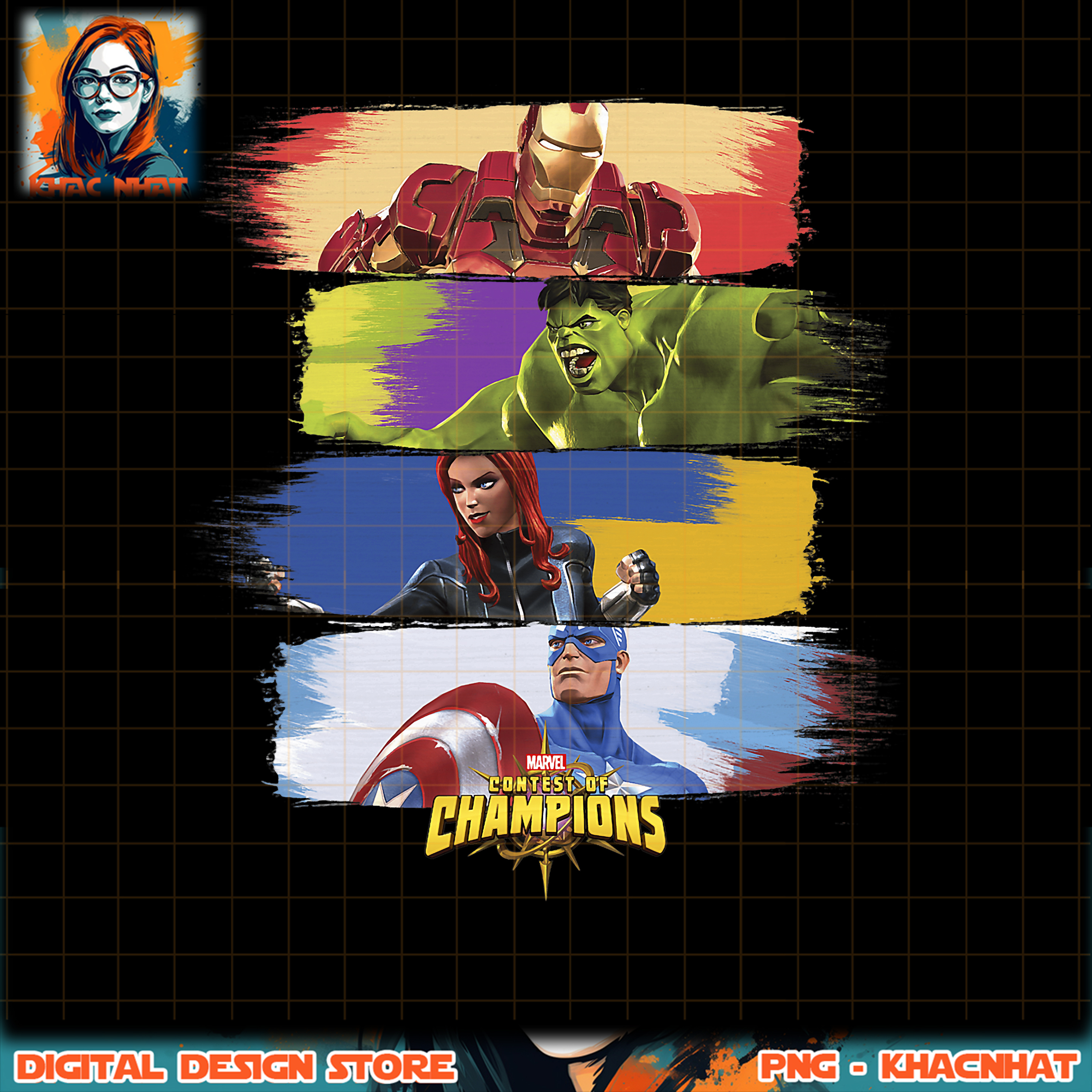 Marvel Contest of Champions Paint Splash Graphic PNG Downloa | Inspire ...